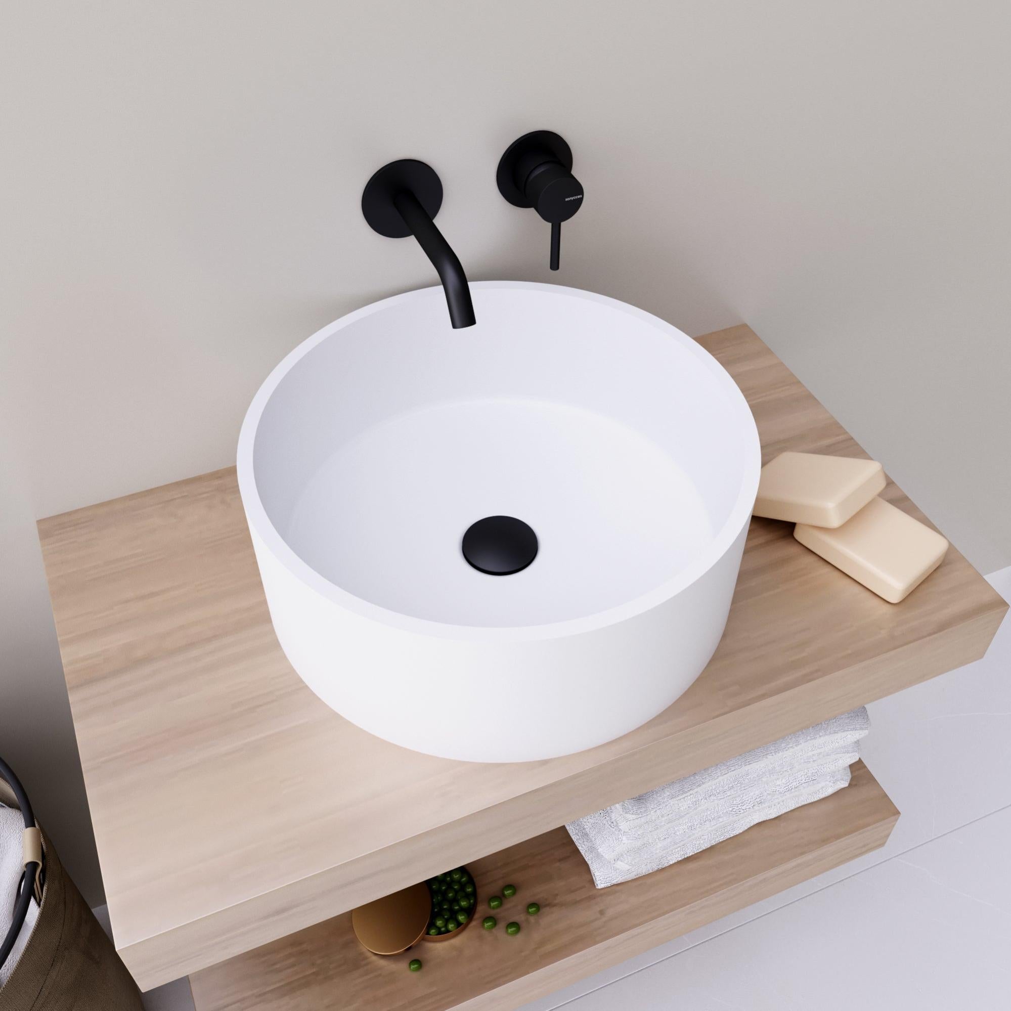 Rubinetto per lavabo Loop nero spazzolato SANYCCES | Leroy Merlin