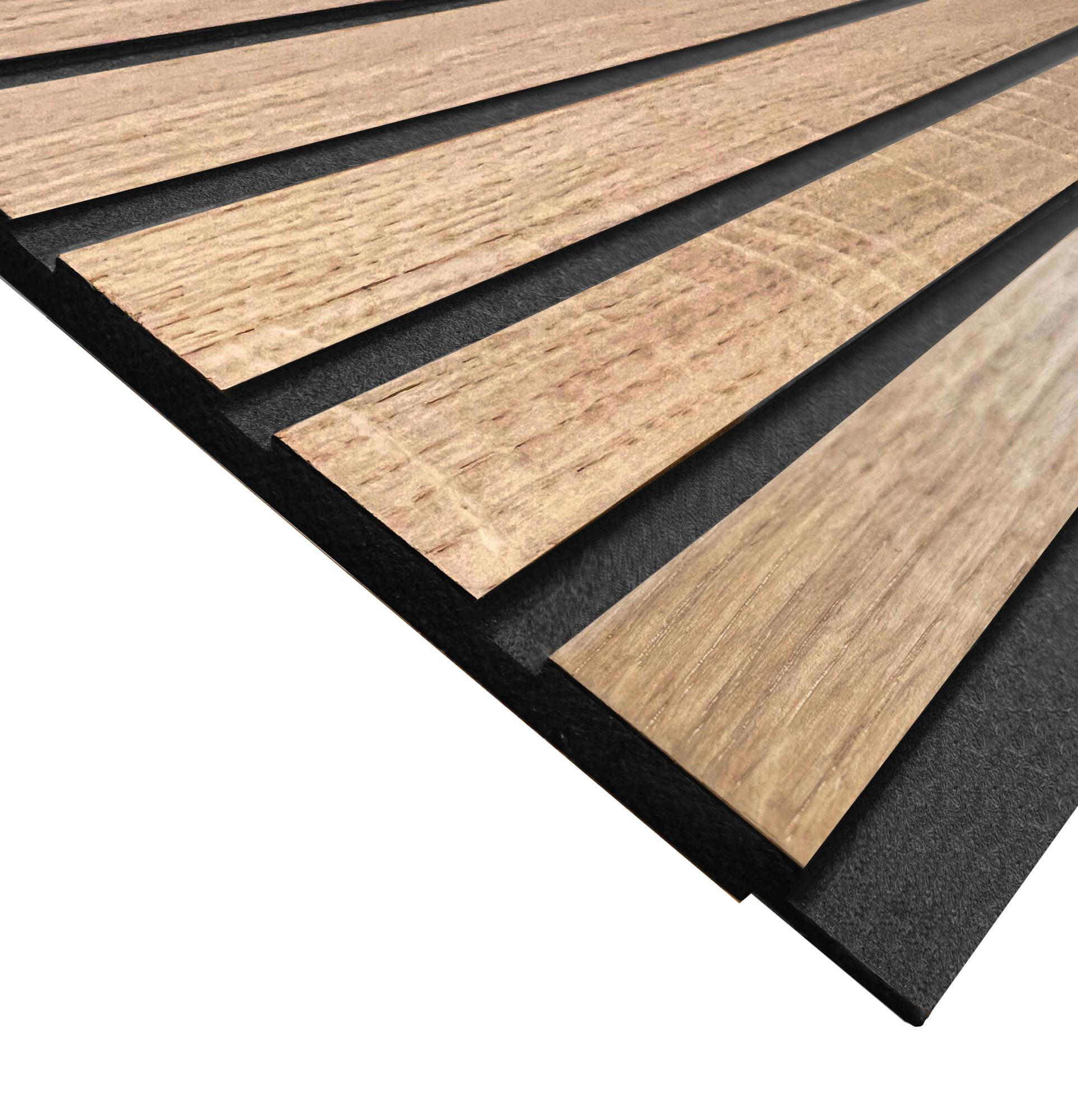 Pannello decorativo fonoassorbente idrofugo Cover rovere scuro 40 x 270 ...