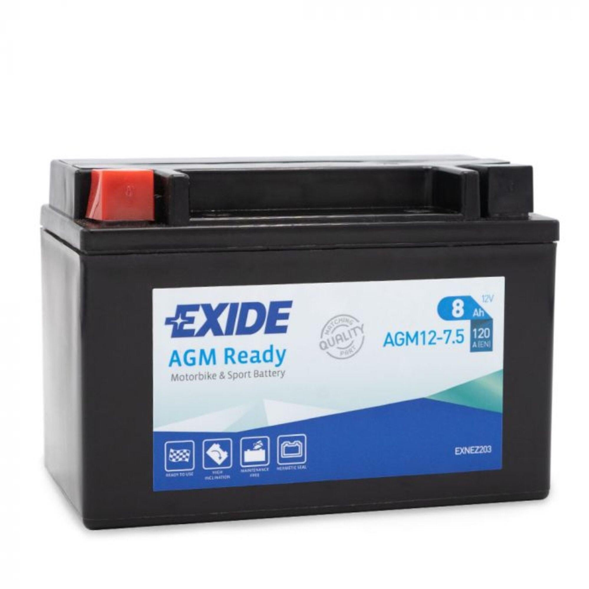 Batteria EXIDE AGM Ready scooter/moto 12V 8Ah | Leroy Merlin