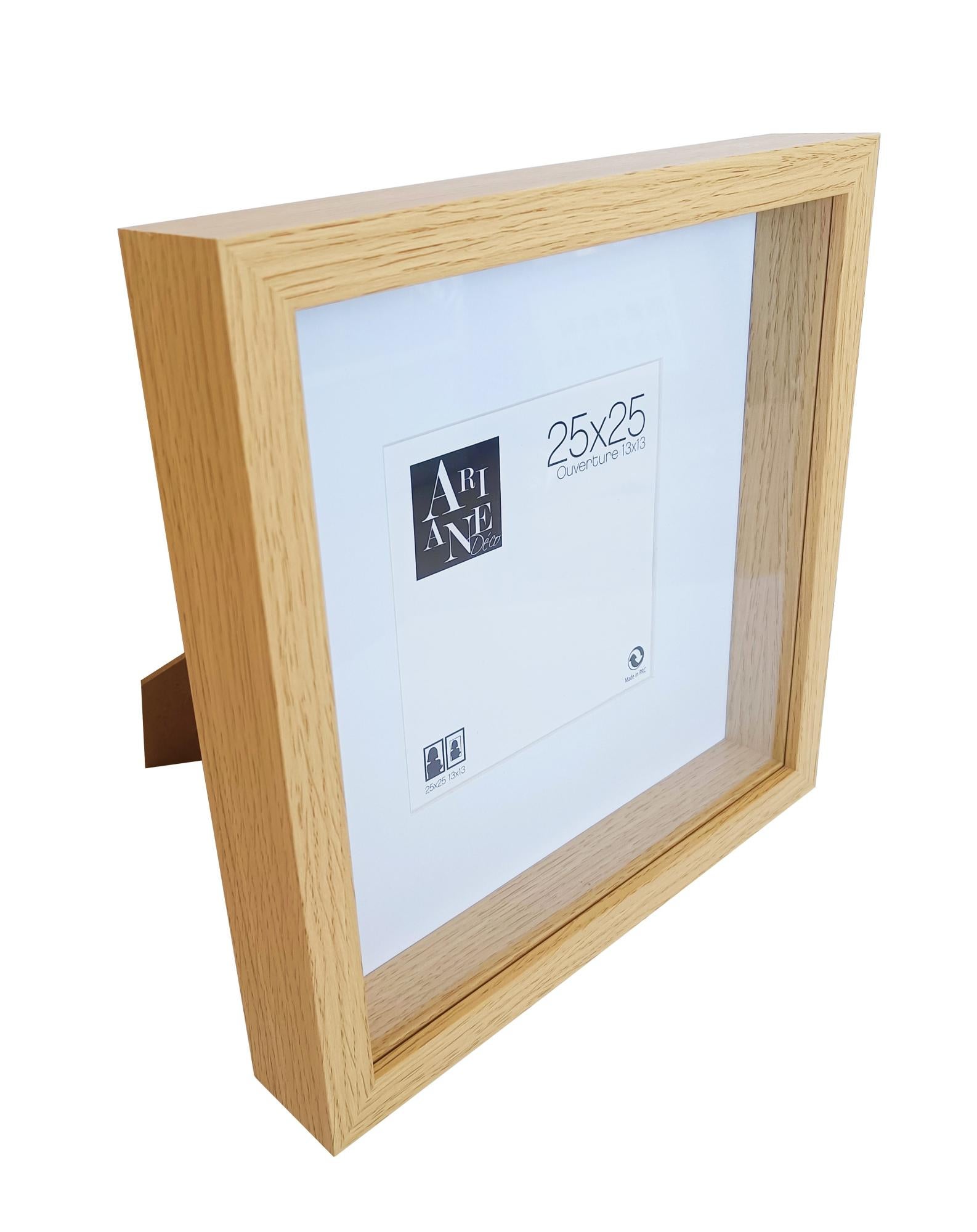 Cornice con passe-partout Cornice vitrine, beige 27.5x27.5 cm per ...