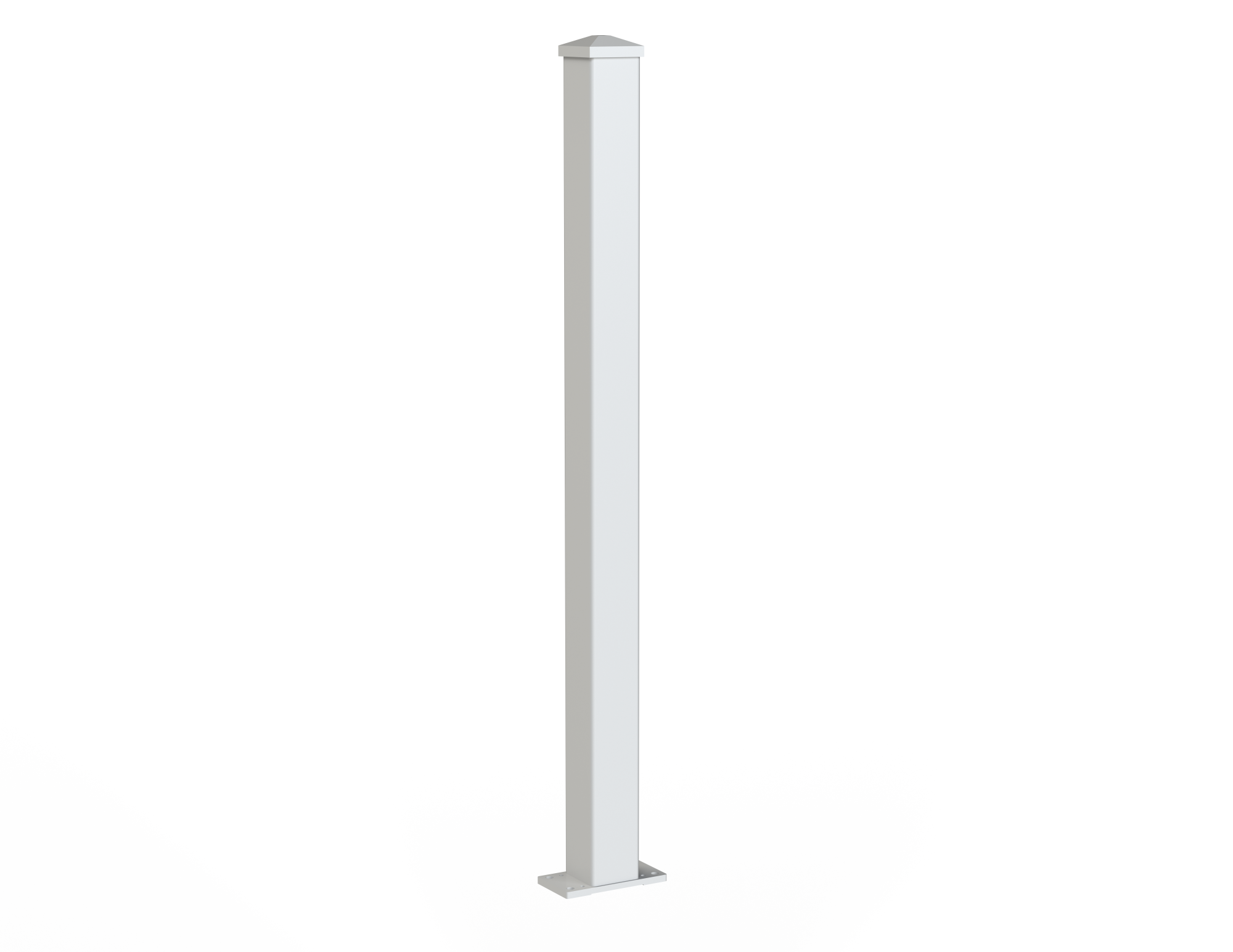 Pilastro completo da fissare 120x120 cancello 9010 in alluminio ...