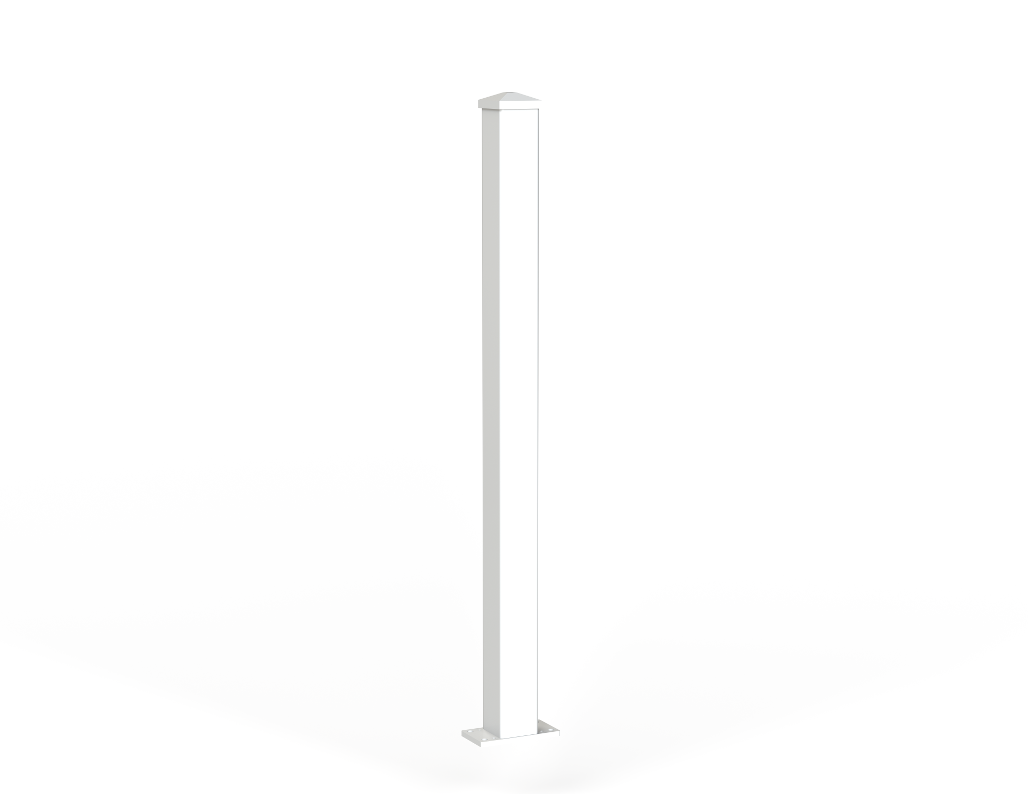 Pilastro completo da fissare 120x120 cancello 9010 in alluminio ...