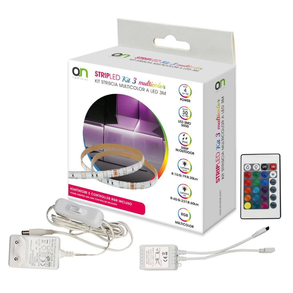 Kit striscia led Kit 3 multicolor 3m luce rgb multicolore | Leroy Merlin