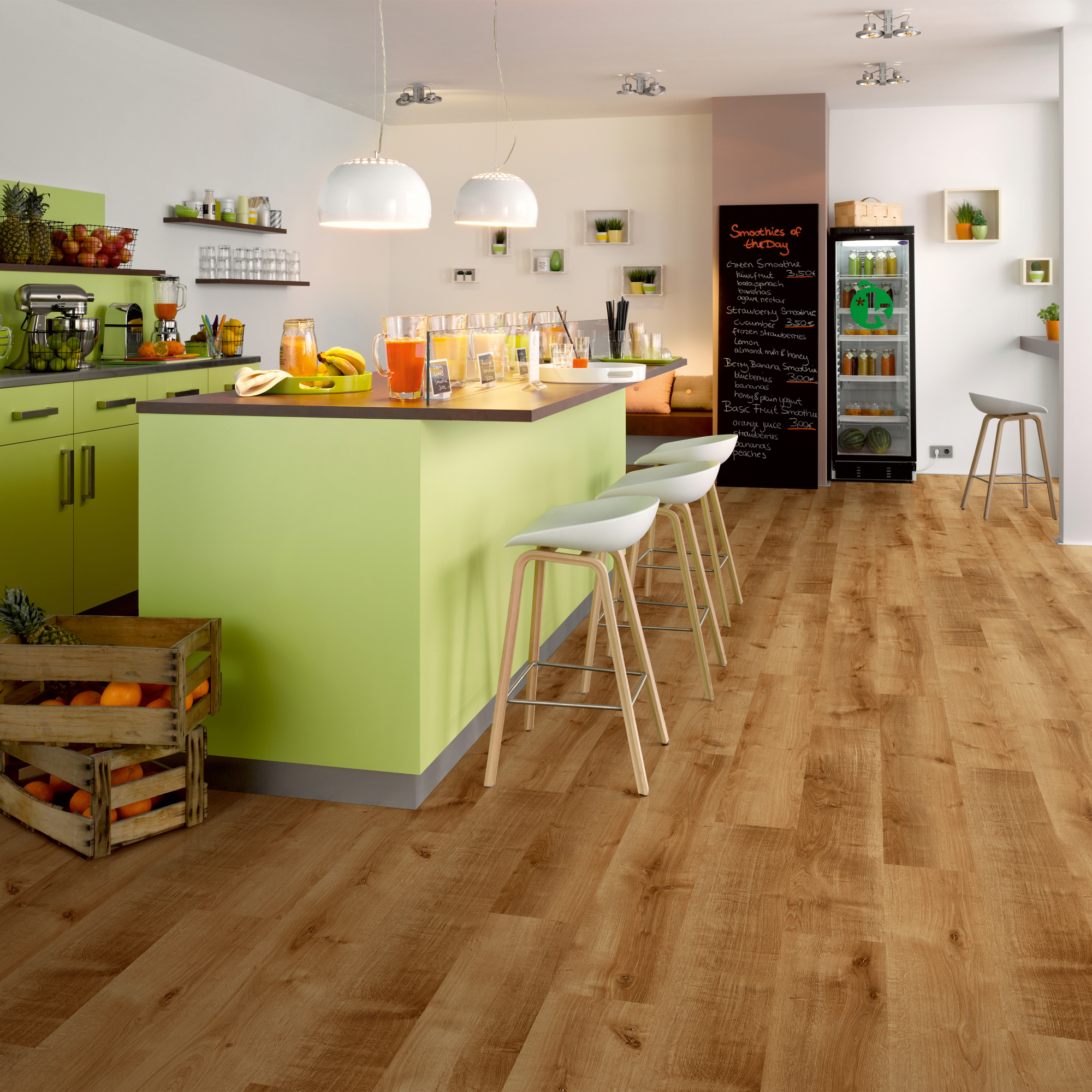 Pavimento laminato passaggio importante Westport giallo / dorato Sp 8mm ...