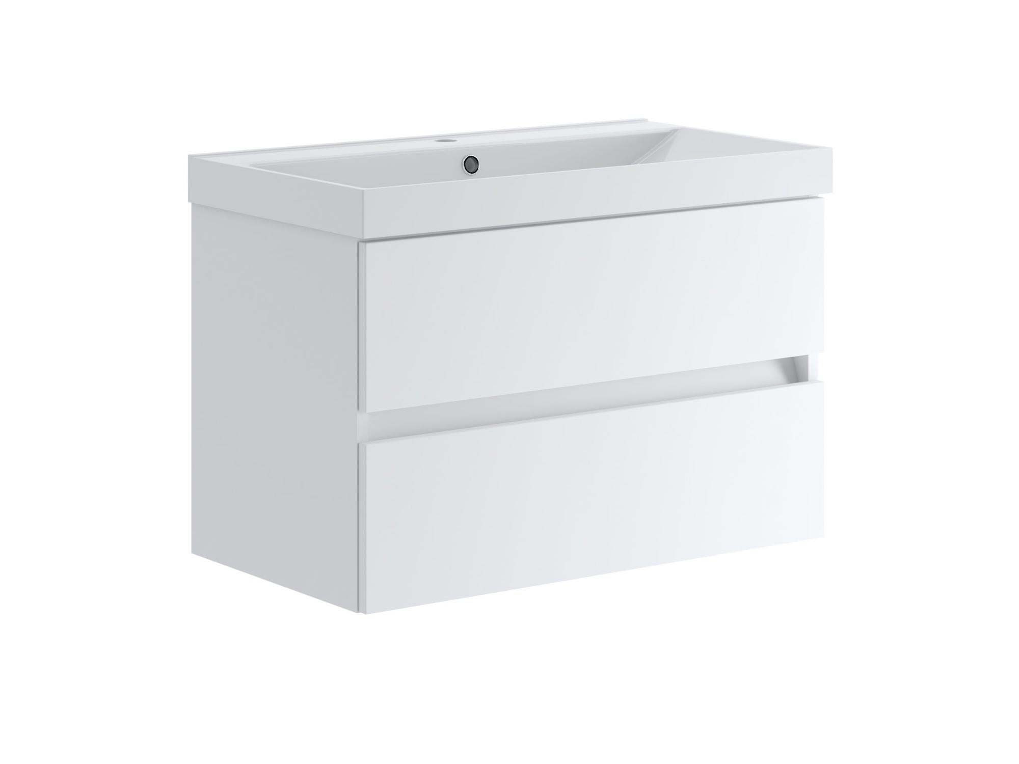 Mobile sottolavabo e lavabo Kora laccato opaco bianco | Leroy Merlin