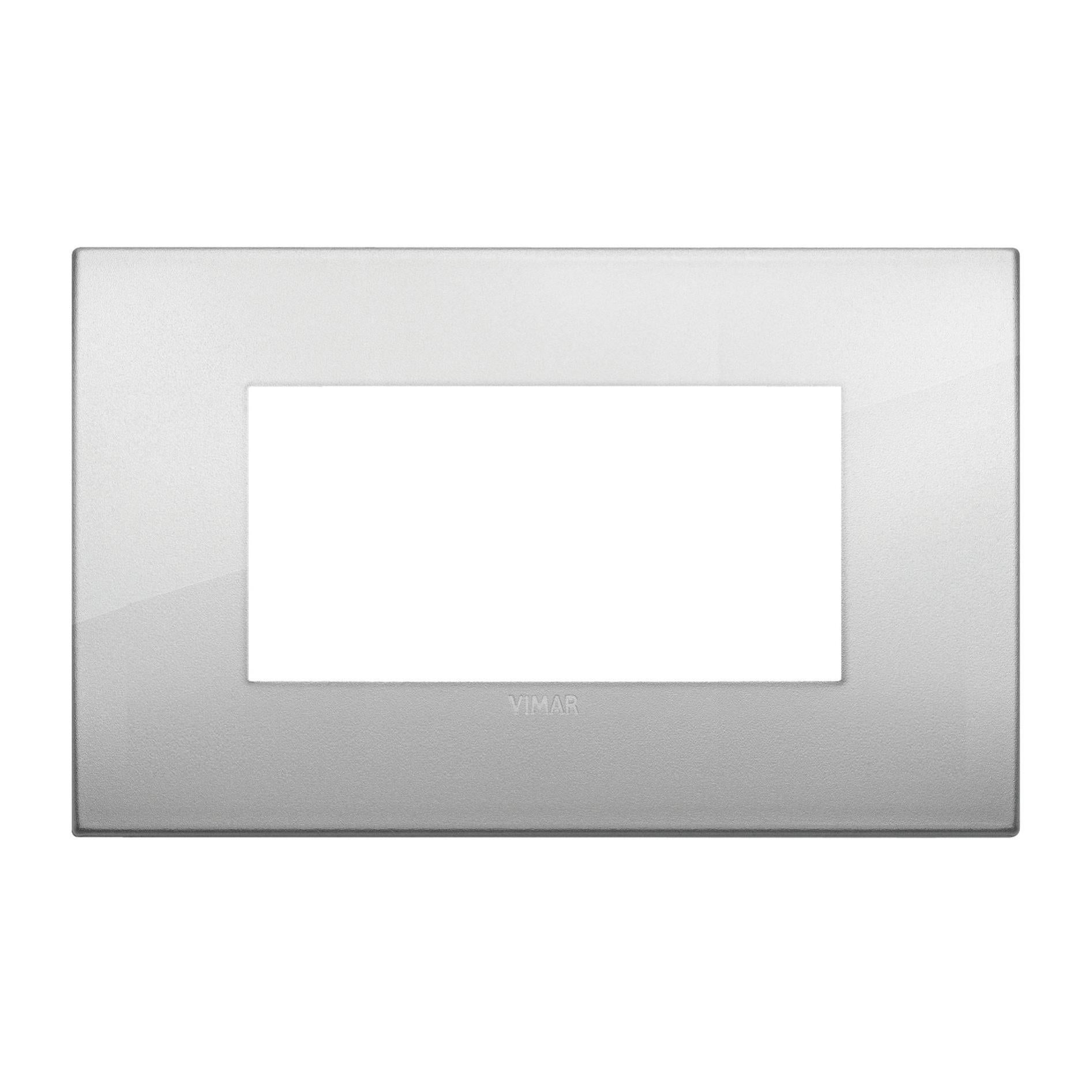 Placca VIMAR Arké 4 moduli argento | Leroy Merlin