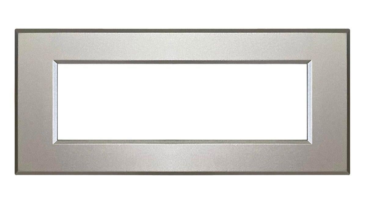 Placca Plana CAL 7 moduli argento opaco | Leroy Merlin
