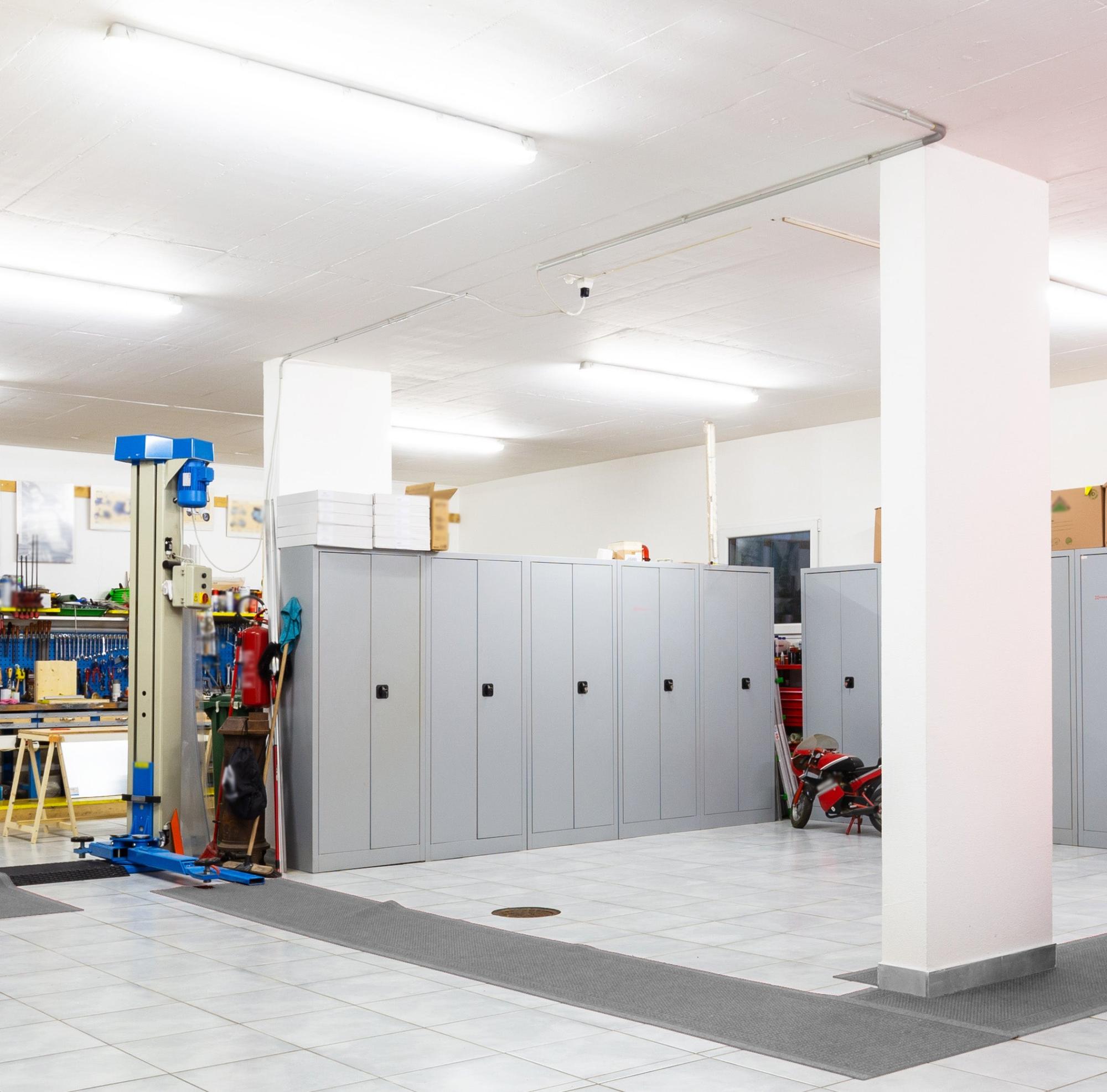 Plafoniera LED garage da esterno Plafoniera stagna 155x8 cm, luce ...