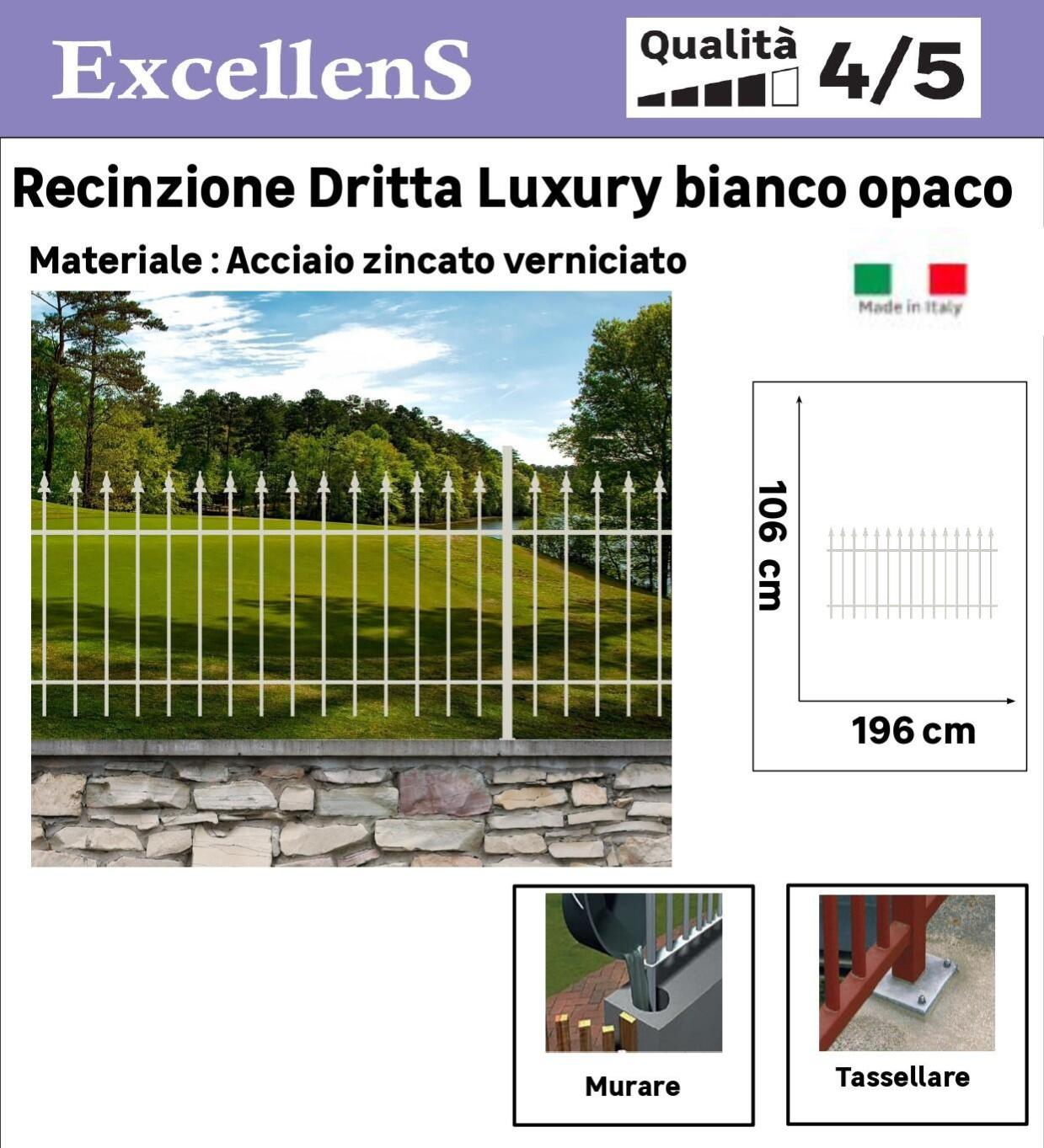 Recinzione Emilius in acciaio L 196 x H 100 | Leroy Merlin