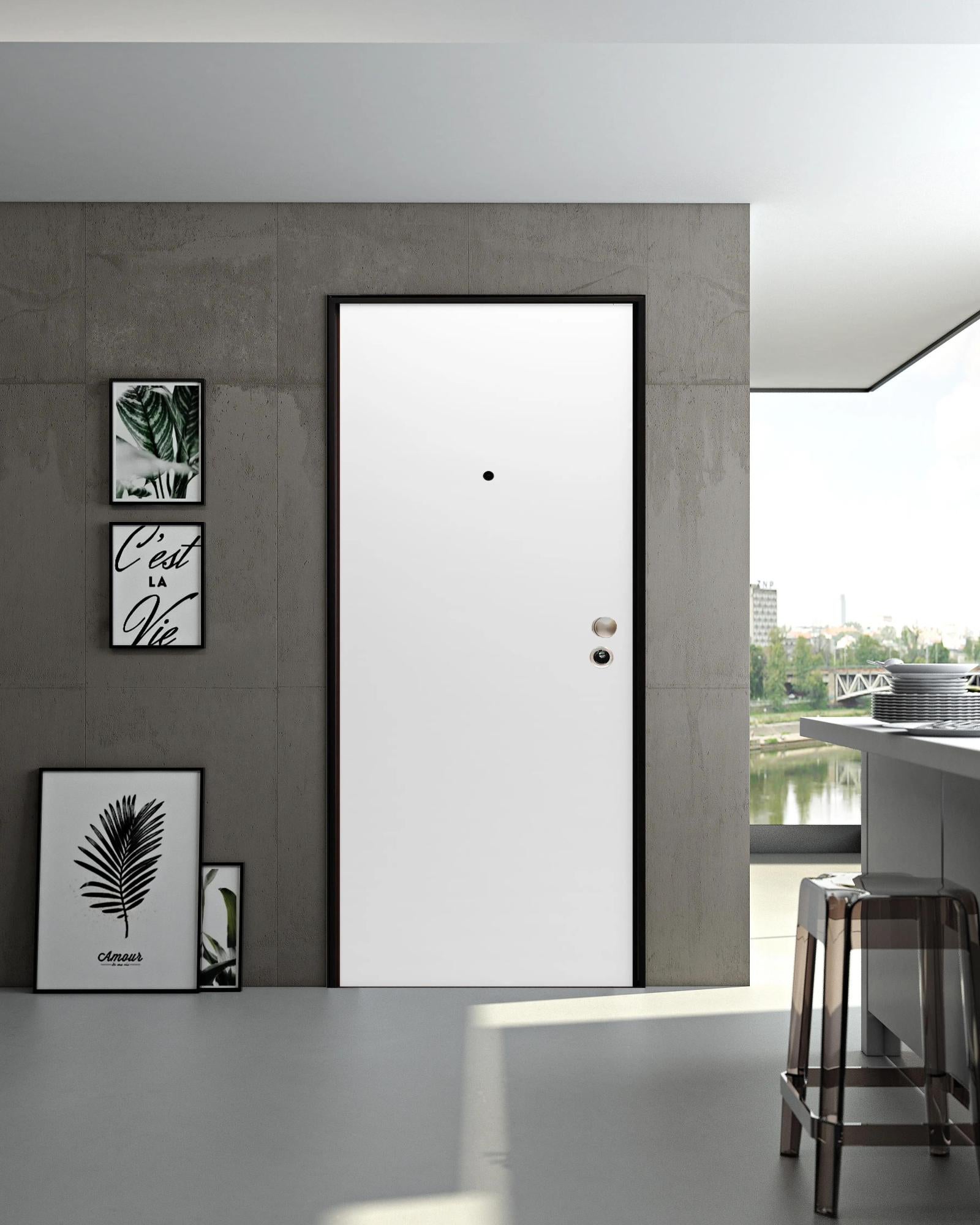 Pannello per porta blindata PAN. BLINDATA MODENA BCO 100X213CM 6MM ...