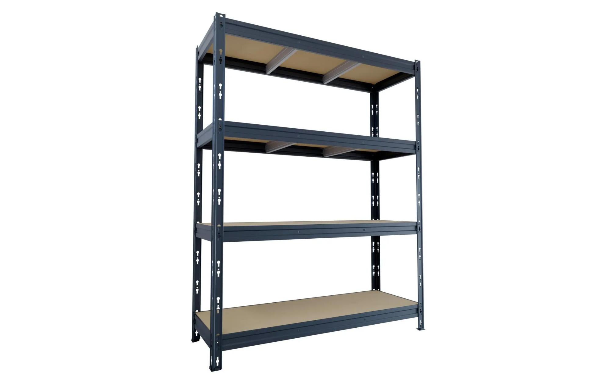 Scaffale in kit 4 ripiani L 140 x P 50 x H 180 cm antracite, portata ...