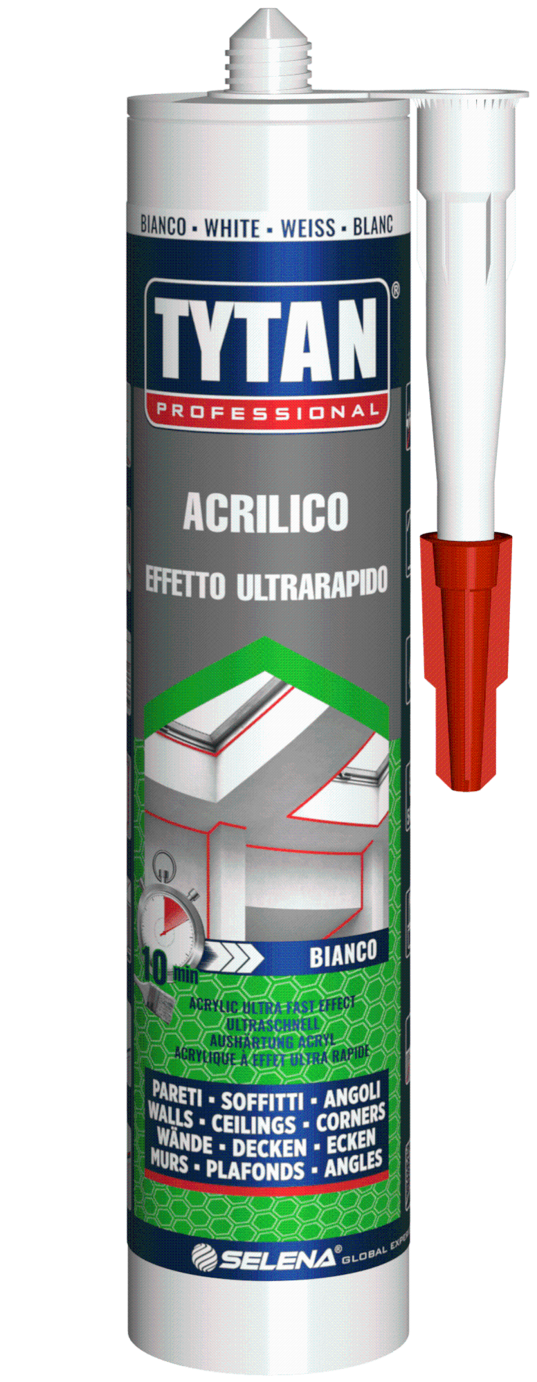 Silicone sigillante TYTAN Acrilico Ultra RAPIDO Bianco 300 ml 12 pezzi ...