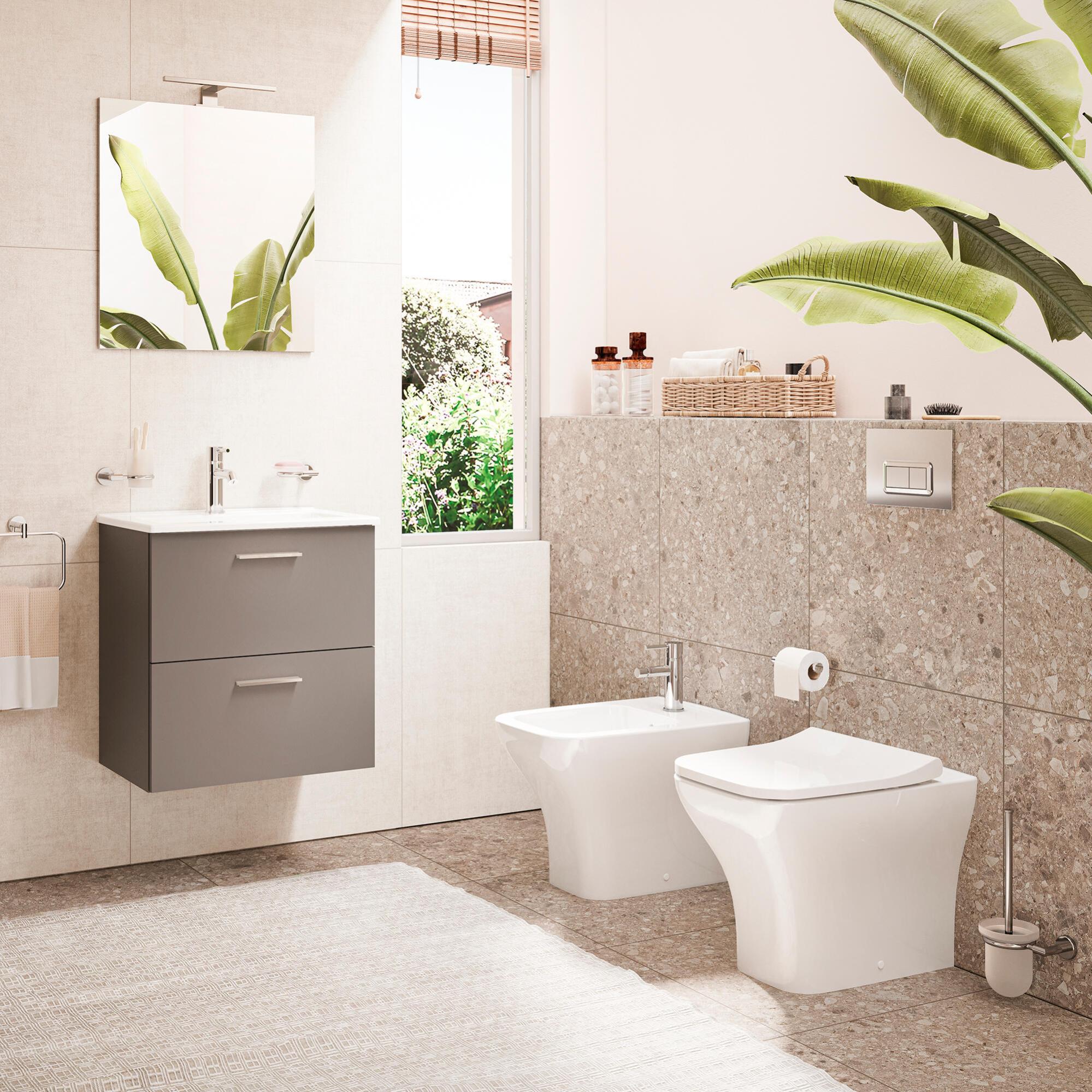 Coppia sanitari filomuro Mia Square VITRA | Leroy Merlin