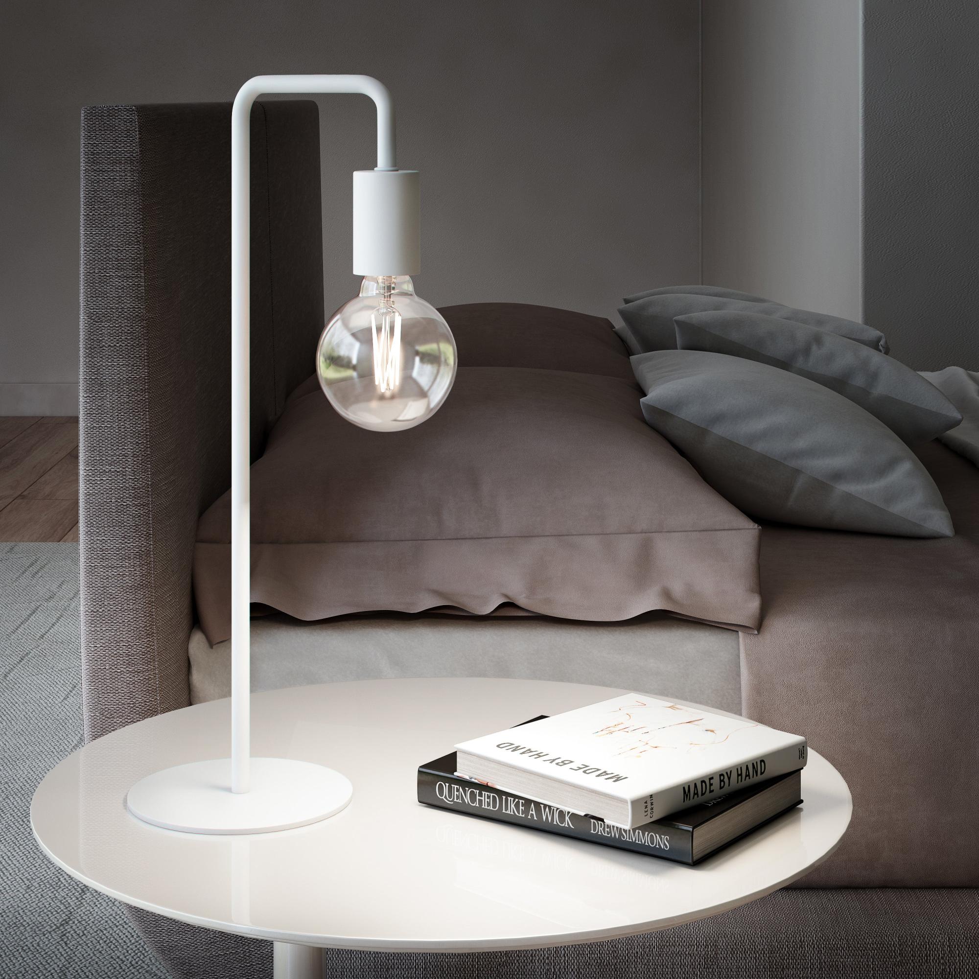 Lampada da comodino design Lana bianco, in metallo, INSPIRE | Leroy Merlin