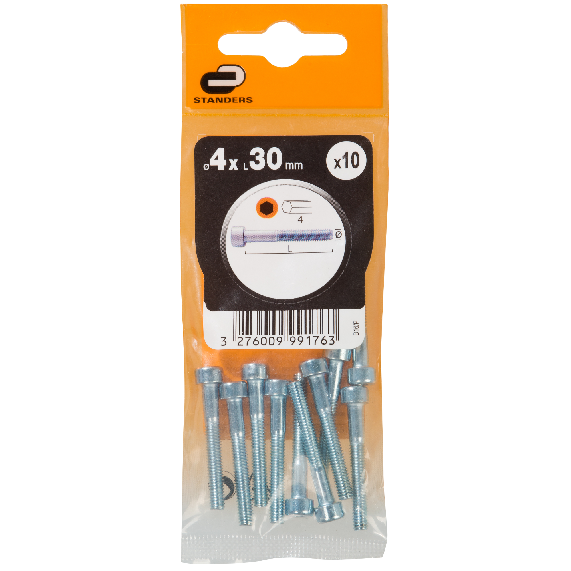 Śruba 4 x 30 mm 10 szt. STANDERS - Leroy Merlin
