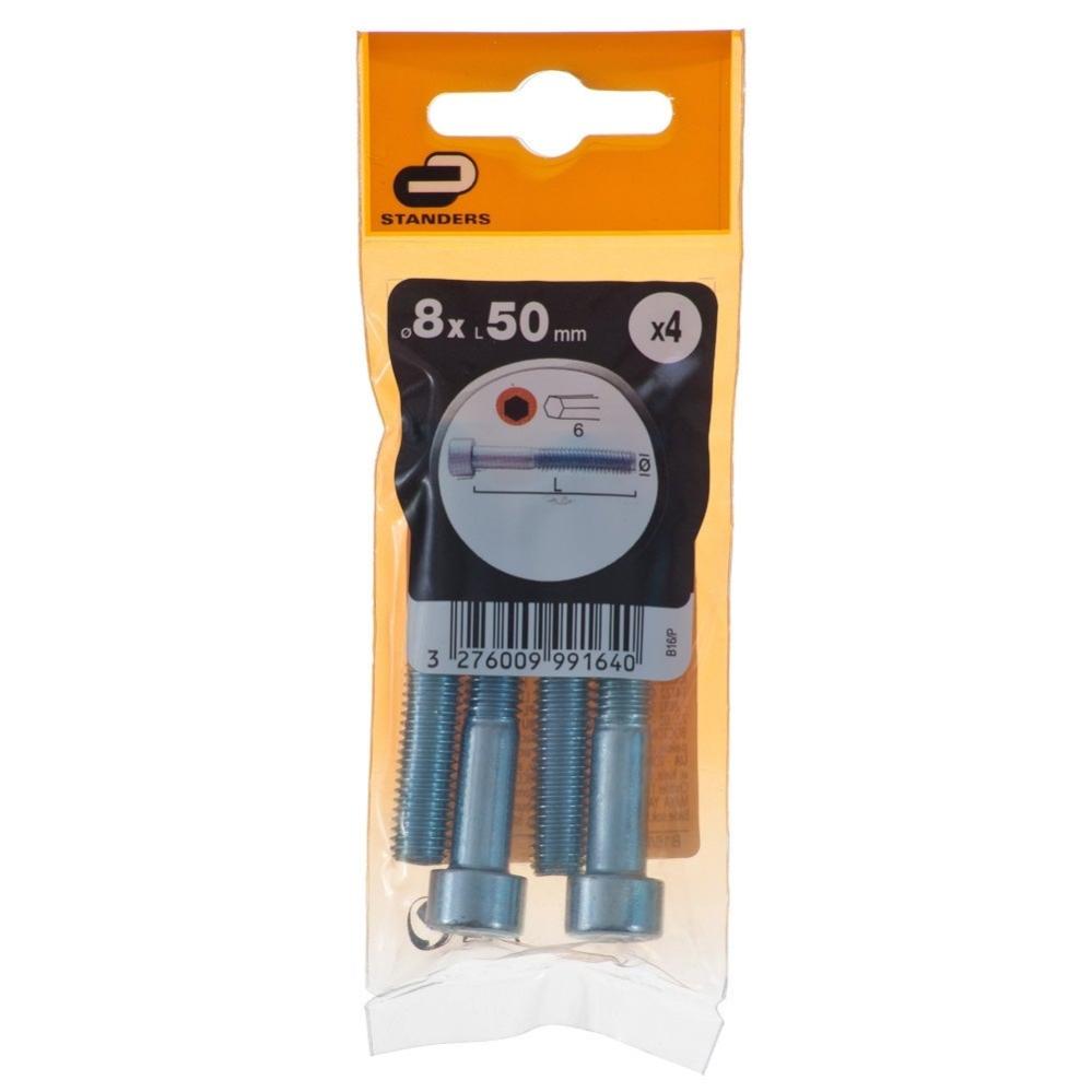 Śruba 8 x 50 mm 4 szt. STANDERS - Leroy Merlin