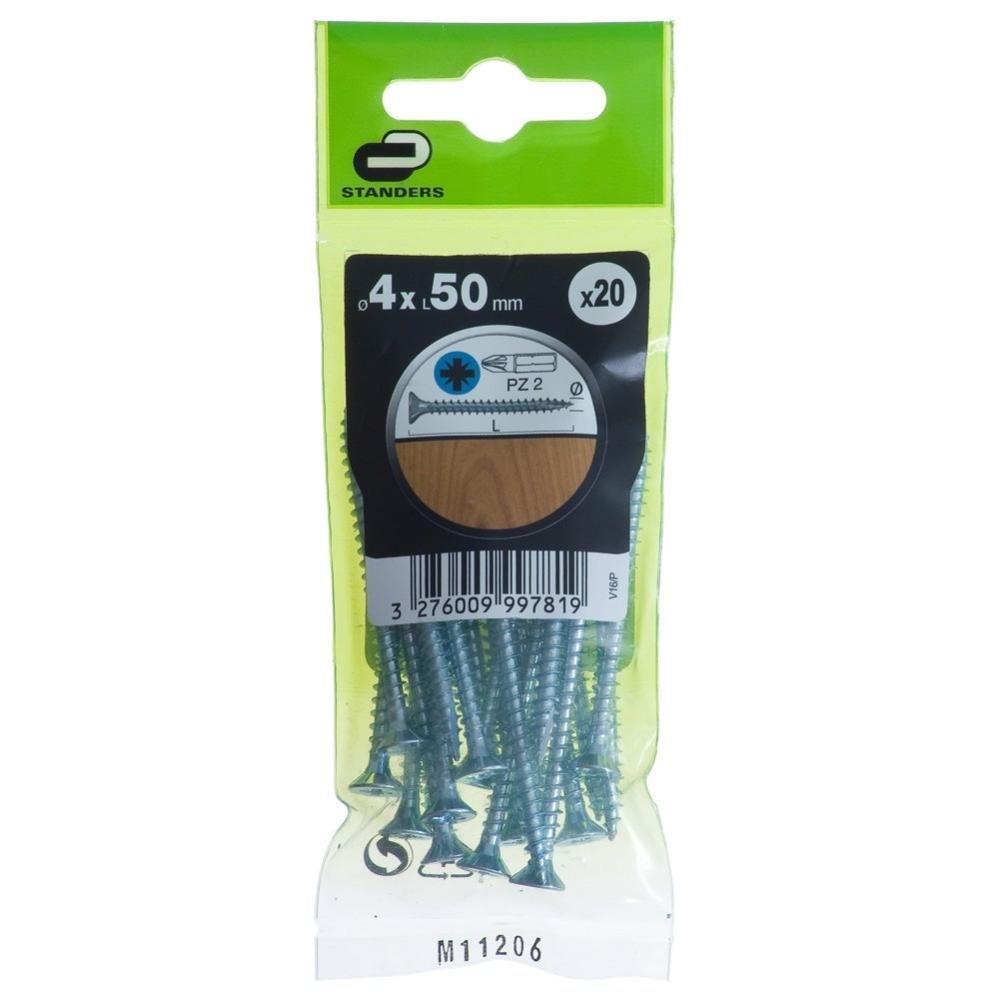Wkręt 4 x 50 mm 20 szt. STANDERS - Leroy Merlin