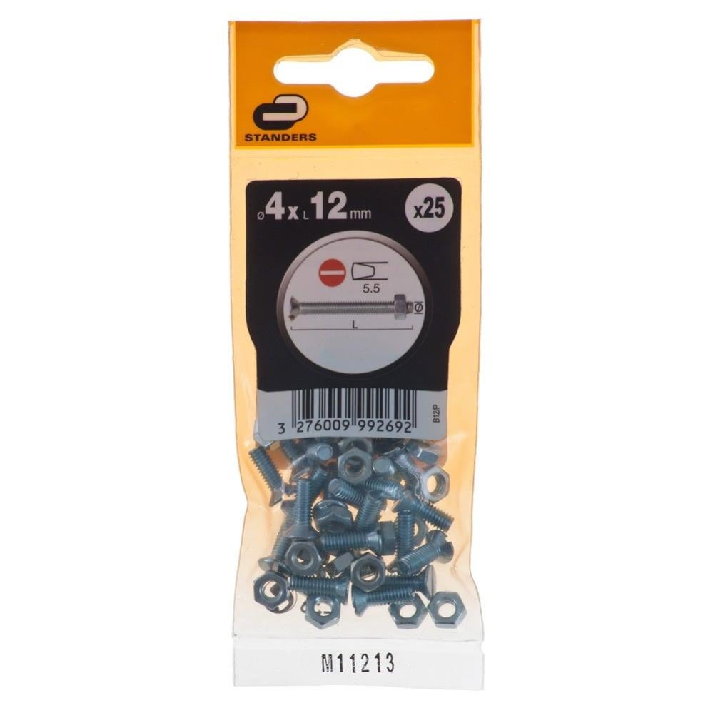 Śruba 4 x 12 mm 25 szt. STANDERS - Leroy Merlin