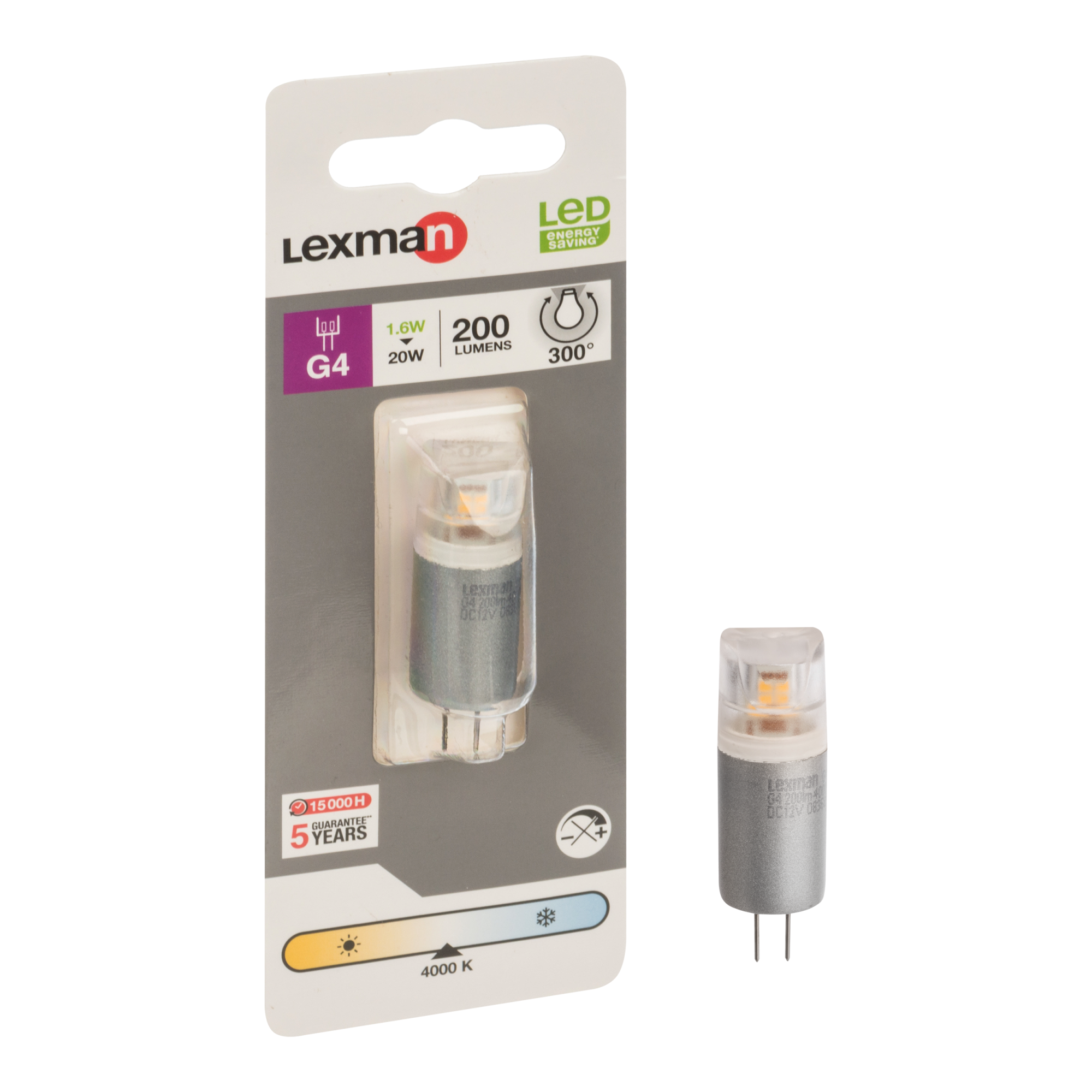 Żarówka G4 (12 V) 1.6 W 200 lm LEXMAN - Leroy Merlin