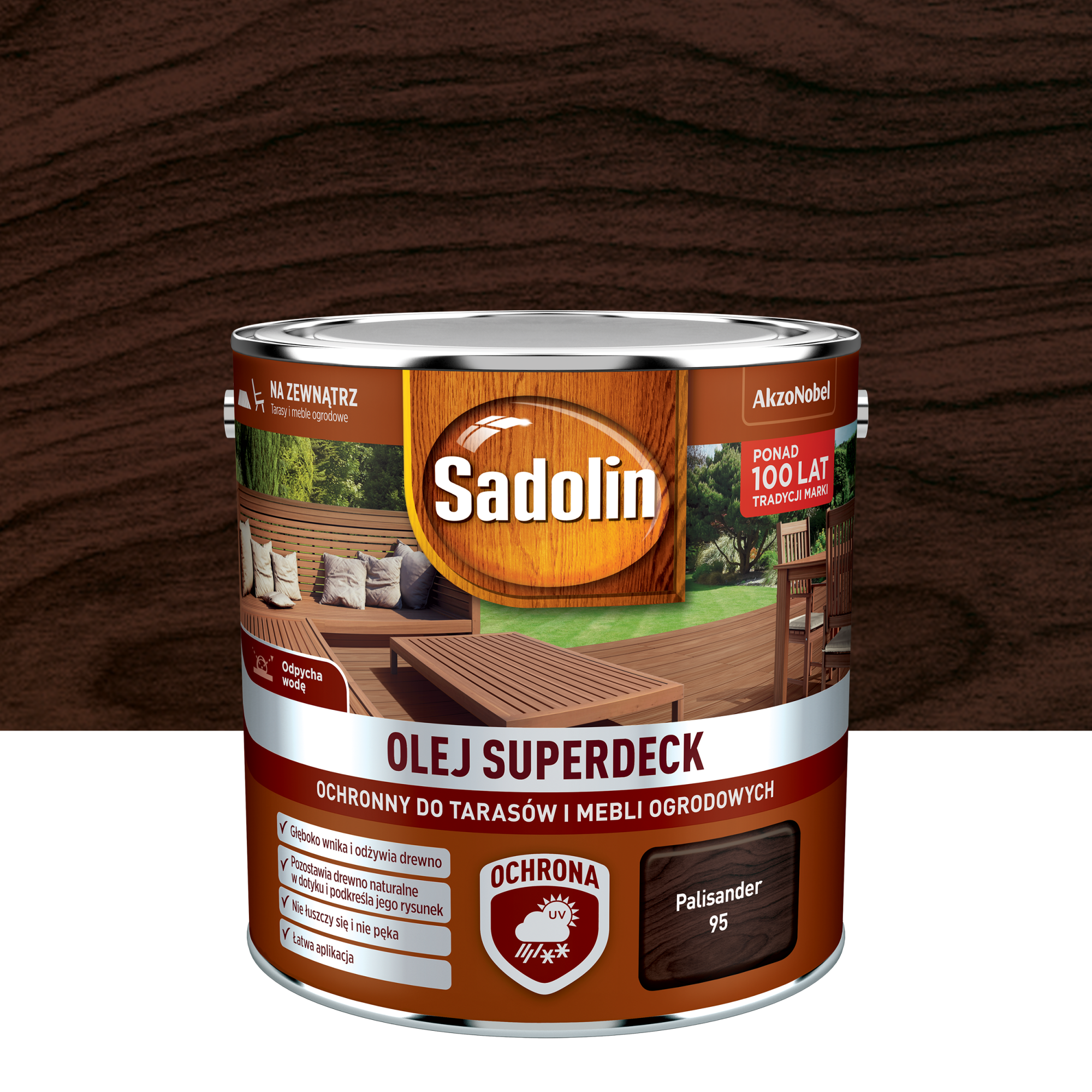 Olej do tarasów SUPERDECK 2.5 l Palisander SADOLIN - Leroy Merlin