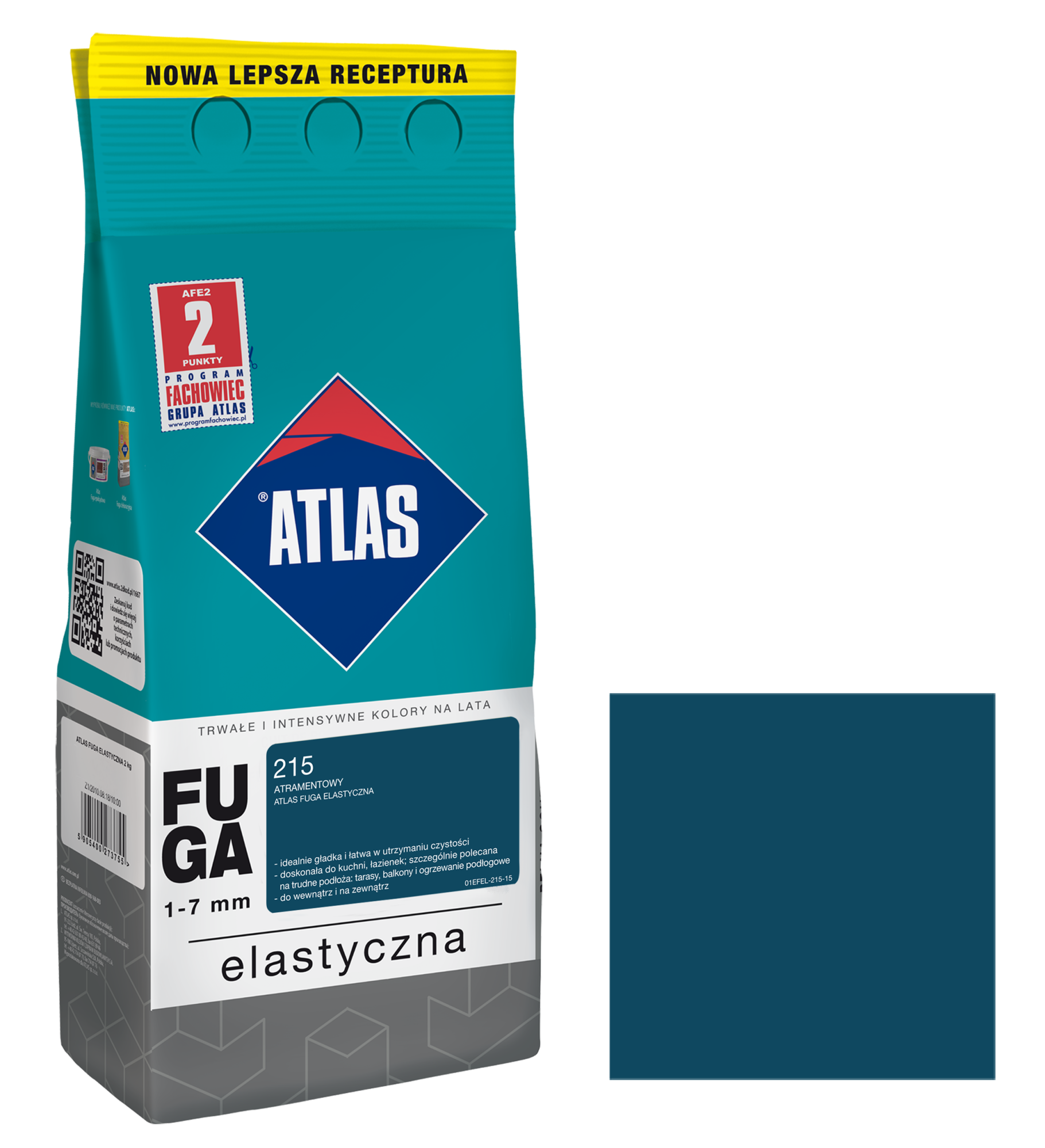 Fuga cementowa 215 atramentowy 2 kg ATLAS - Leroy Merlin