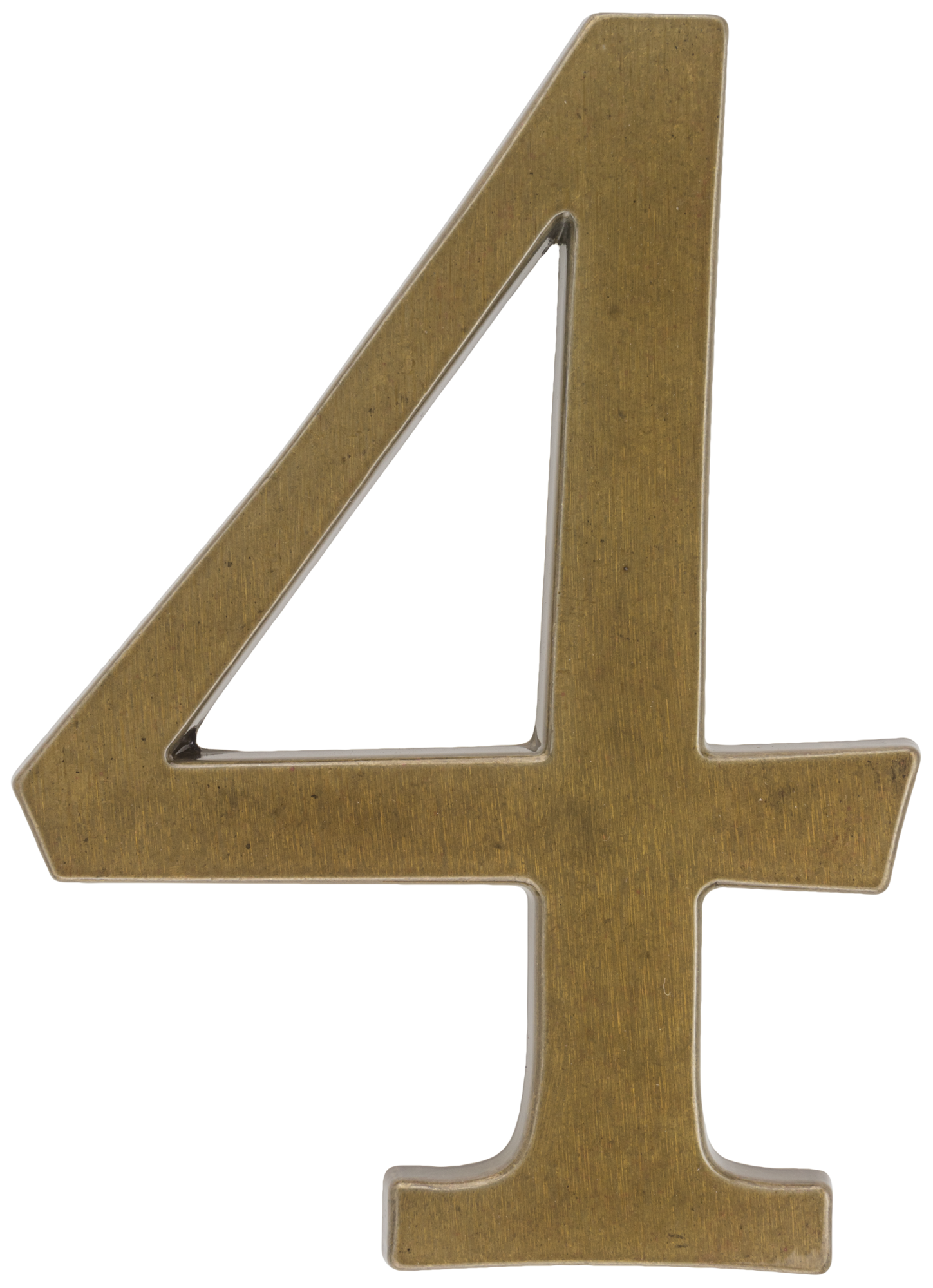 Cyfra 4 wys. 19 cm aluminiowa brązowa - Leroy Merlin