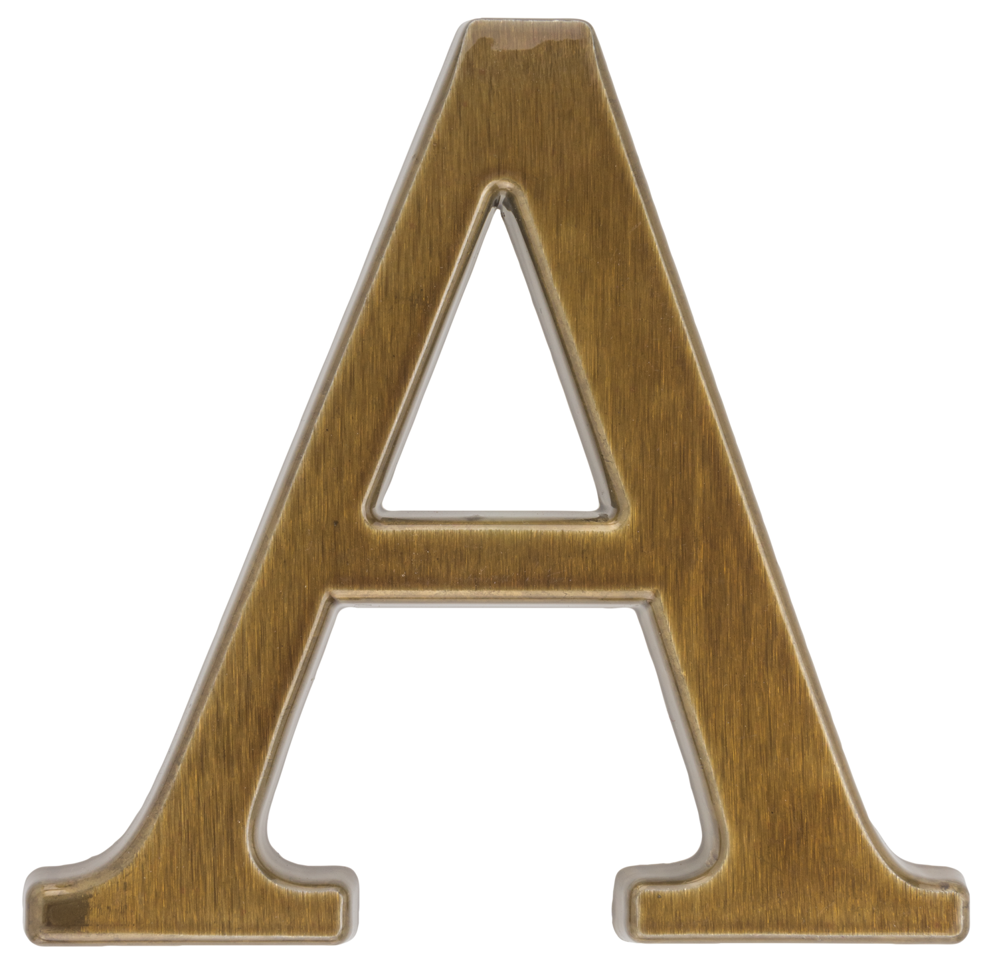Litera A wys. 10.5 cm aluminiowa brązowa - Leroy Merlin