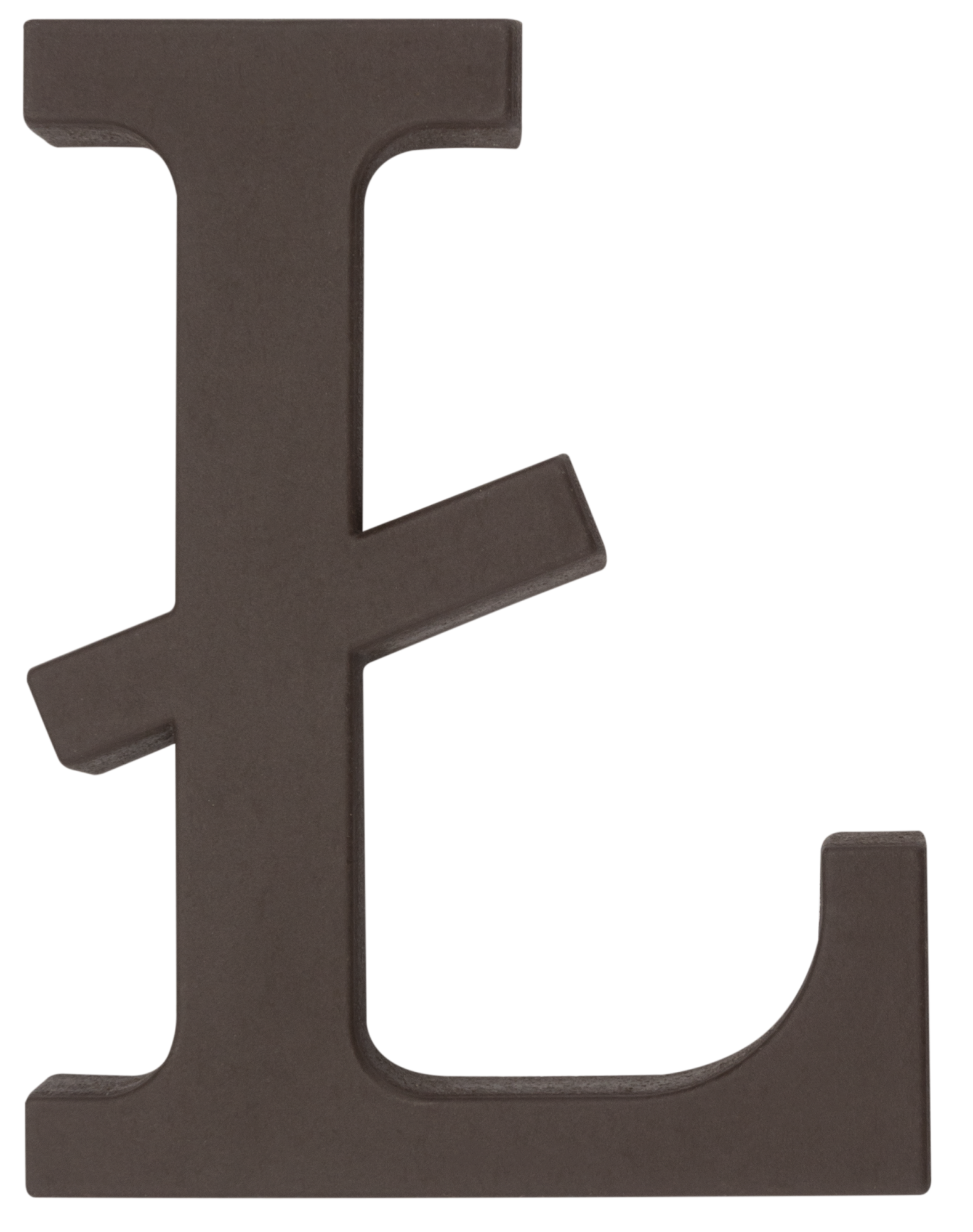 Litera Ł wys.9 cm plastikowa brązowa - Leroy Merlin