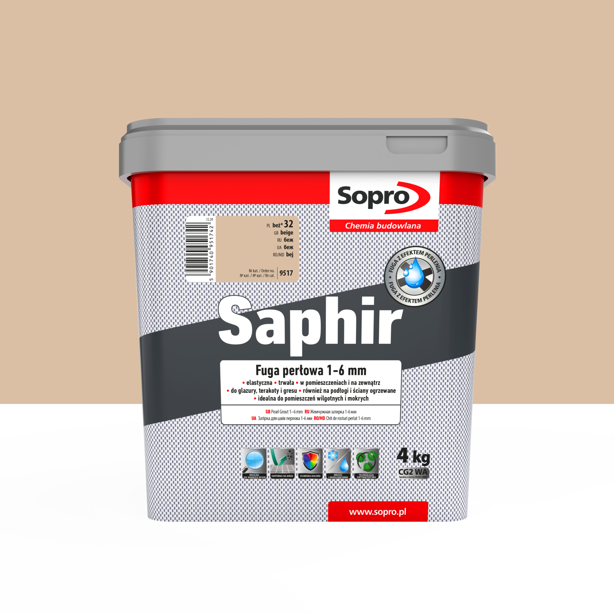 Fuga Saphir beż 32 4 kg Sopro - Leroy Merlin