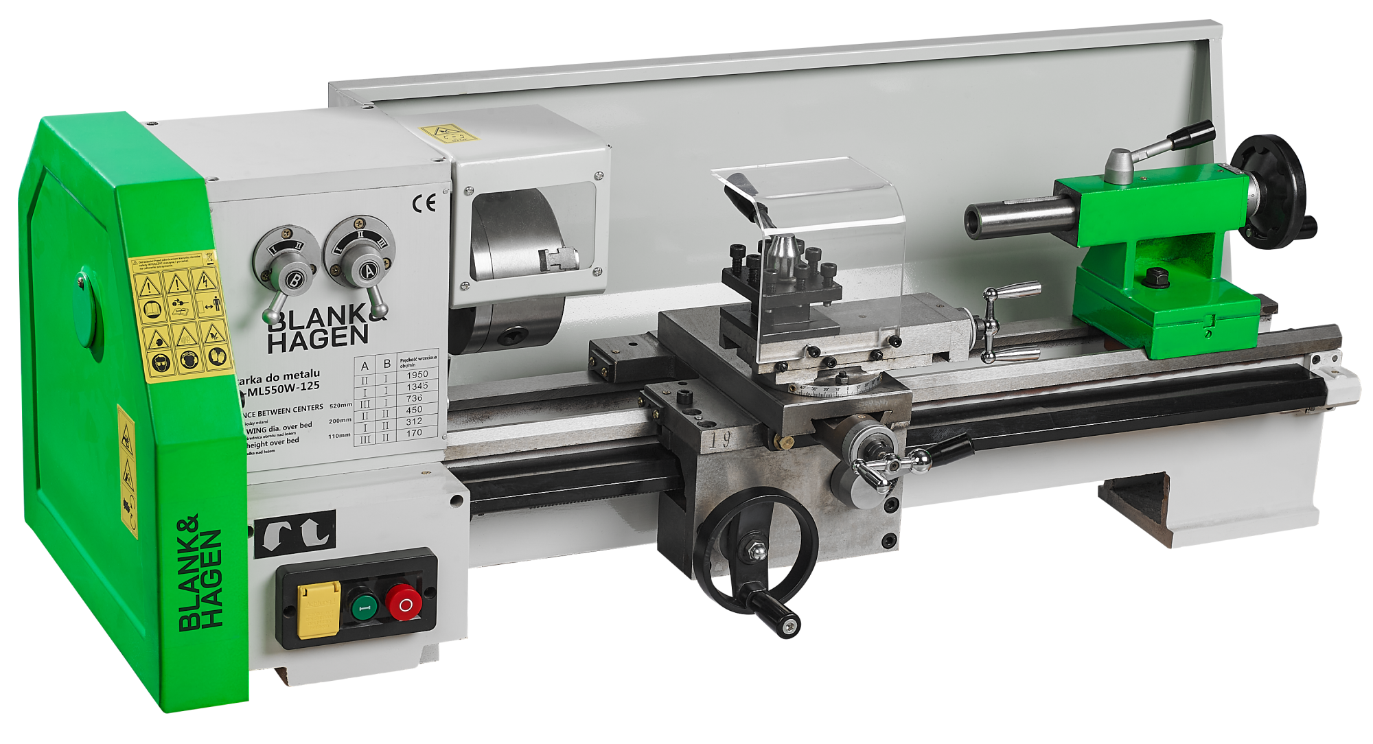 Tokarka do metalu TTD-ML550W125 550 W BLANK&HAGEN - Leroy Merlin
