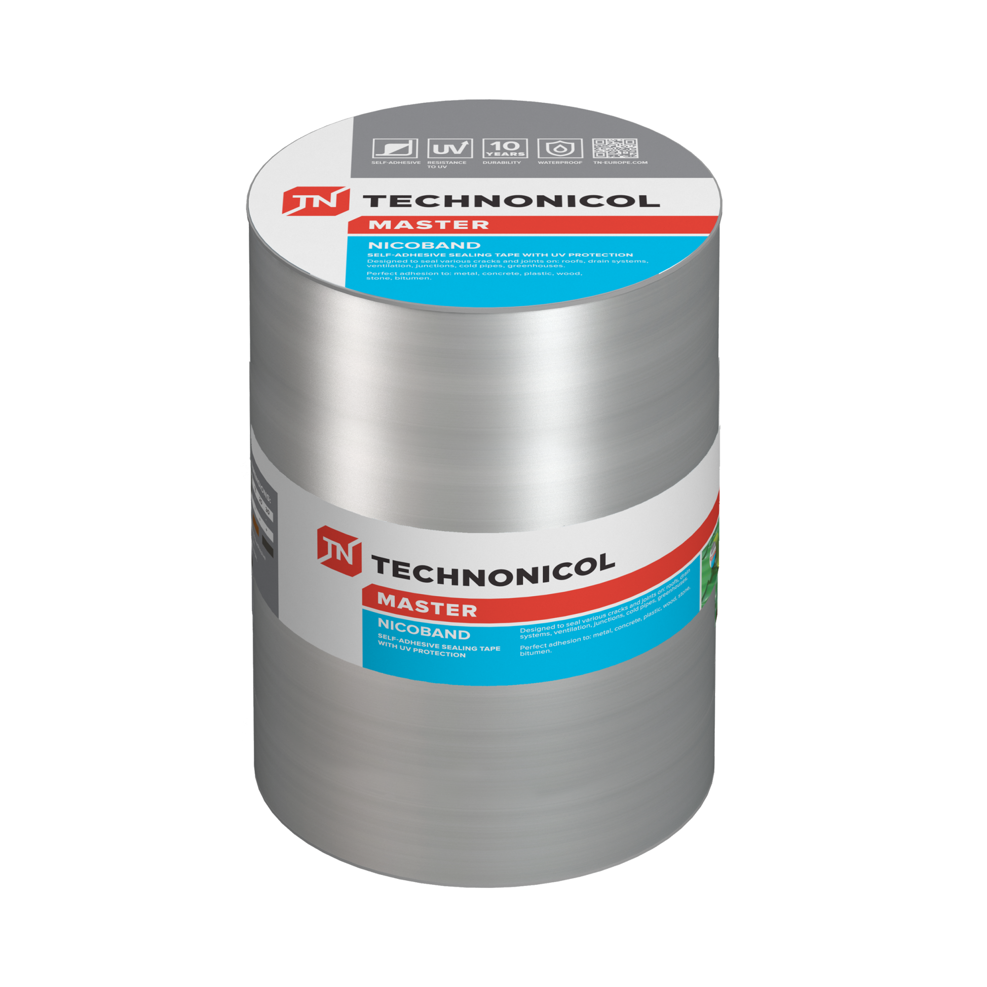 Taśma uszczelniająca NICOBAND Alu 20 cm/10 m TECHNONICOL - Leroy Merlin