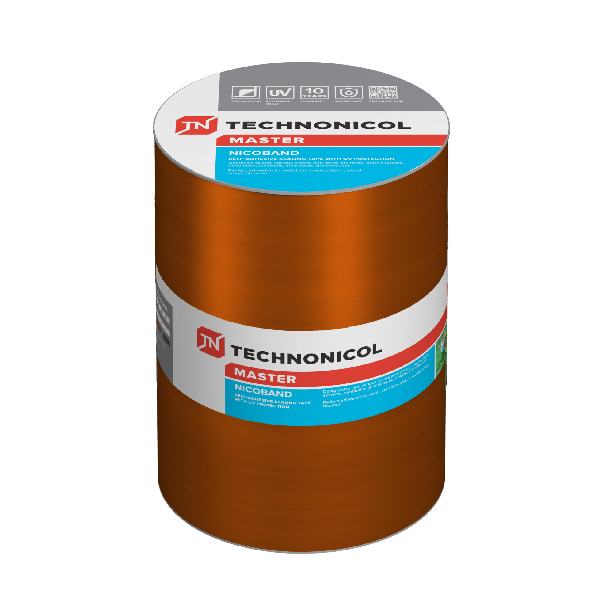 Taśma uszczelniająca NICOBAND Terracota 20 cm/10 m TECHNONICOL - Leroy ...