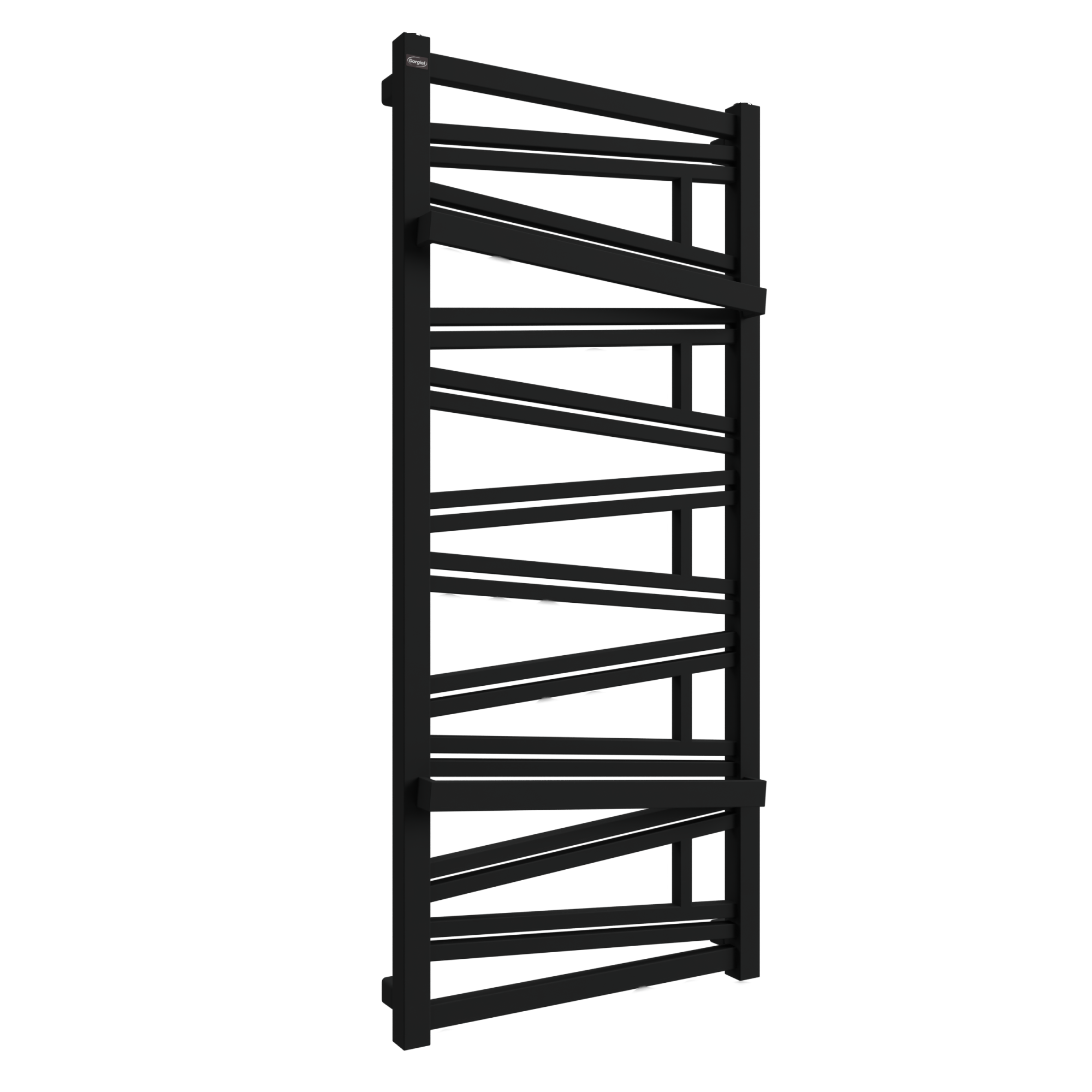 Grzejnik AZA 120x53.5 Czarny 617W Roz 50cm 5 Bar GORGIEL - Leroy Merlin
