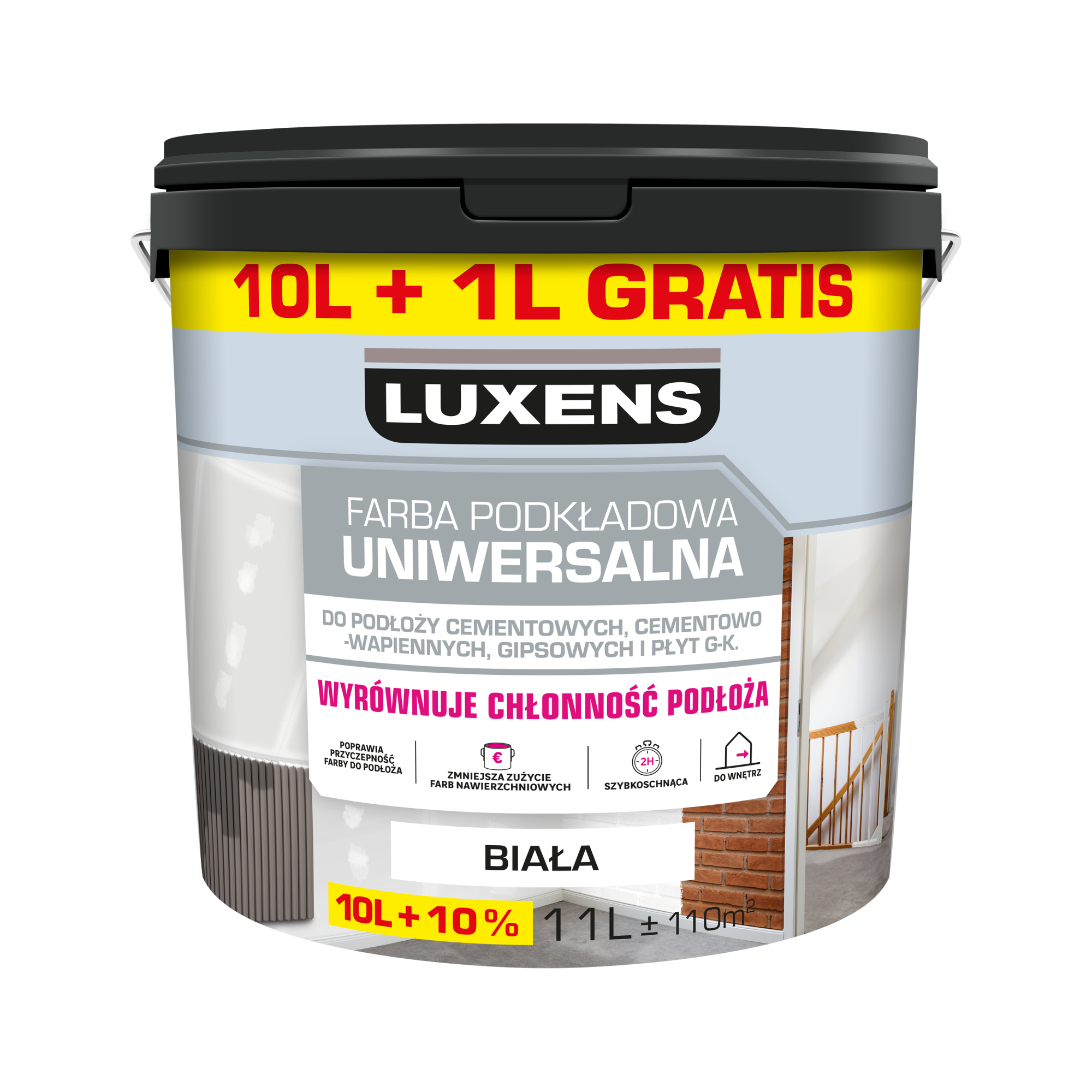 Farba podkładowa uniwersalna 10 l + 10% Luxens - Leroy Merlin