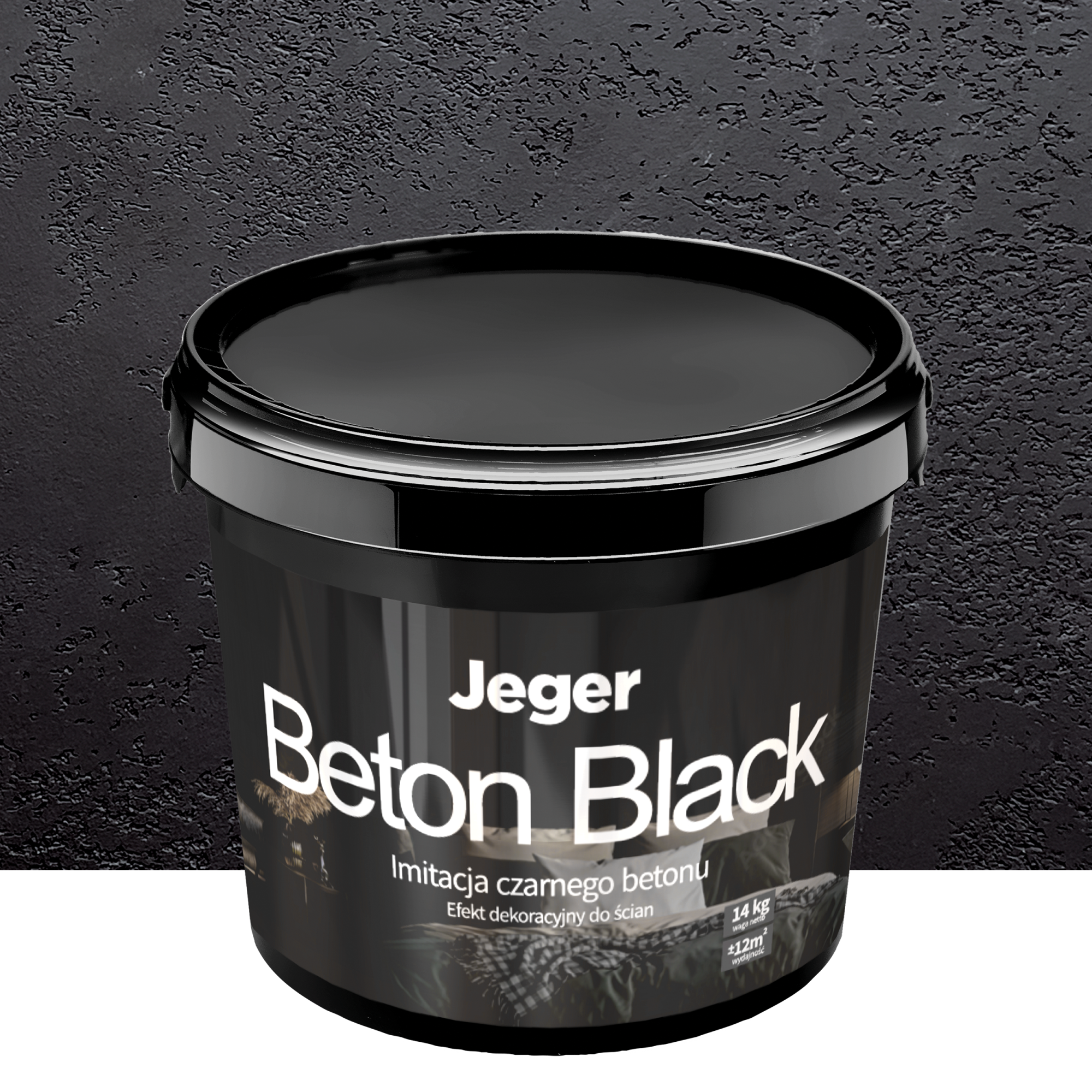 Efekt dekoracyjny Beton Black 14 kg Jeger - Leroy Merlin