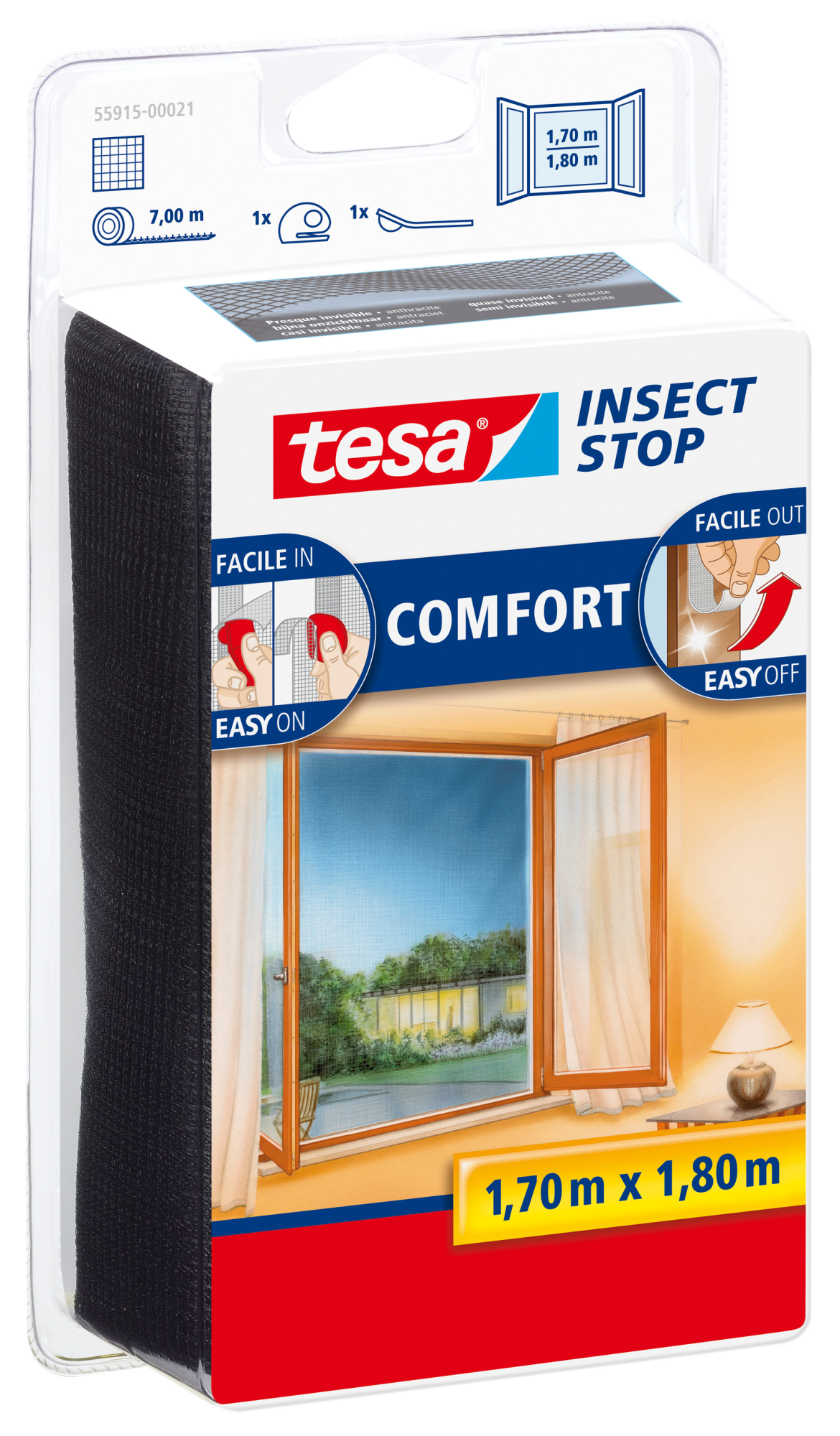 Rede mosquiteira para janela 1,7x1,8 m Tesa | Leroy Merlin