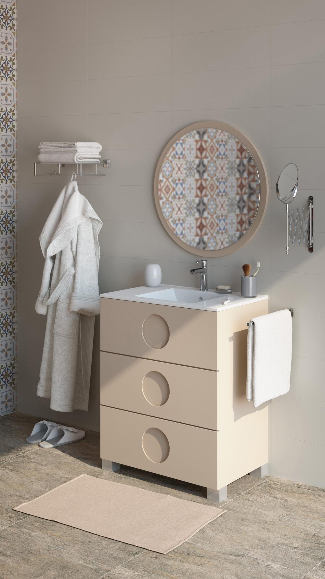 Móvel de casa de banho SPHERE 70X86CM MOKA MATE | Leroy Merlin