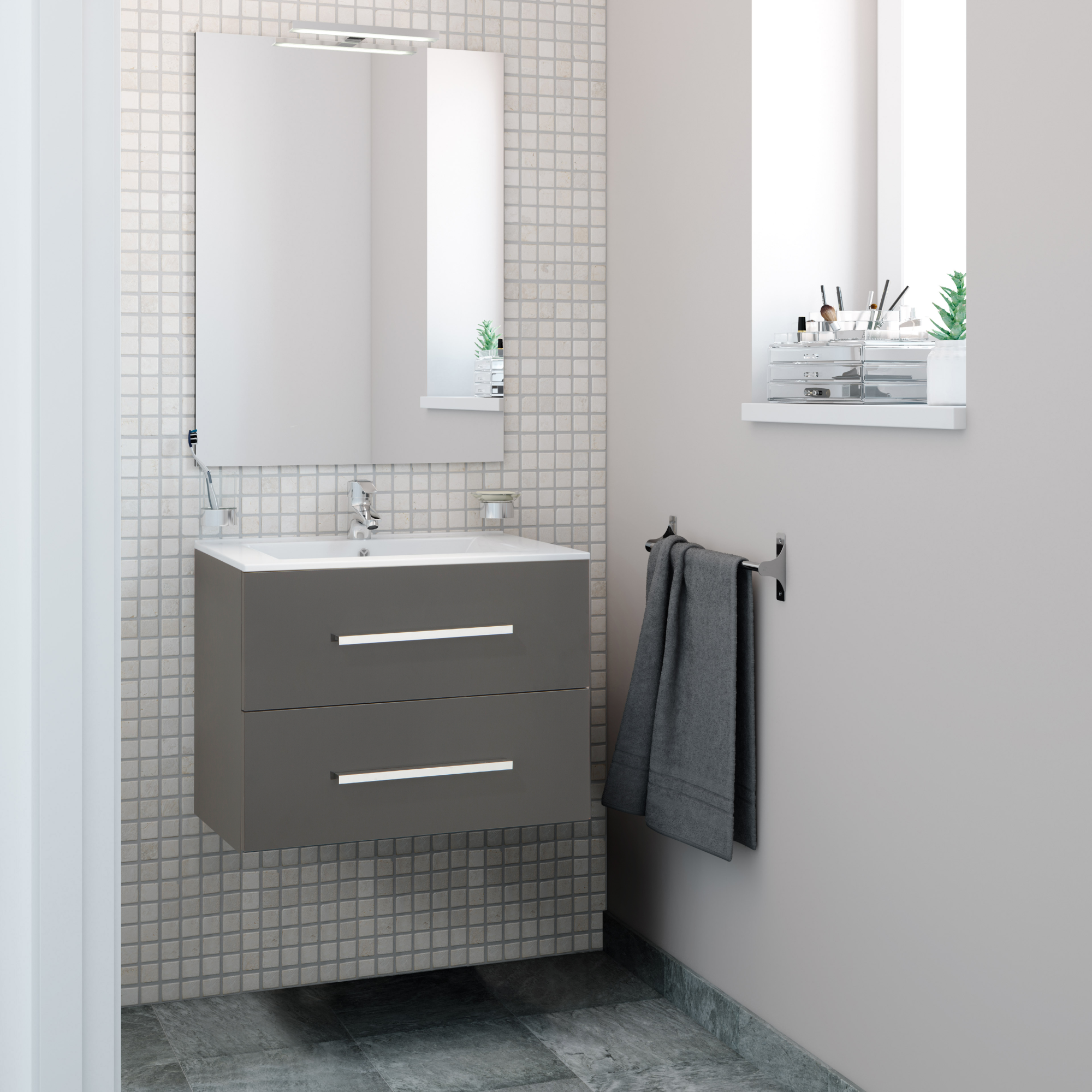 Móvel de casa de banho de xxcm em color | Leroy Merlin