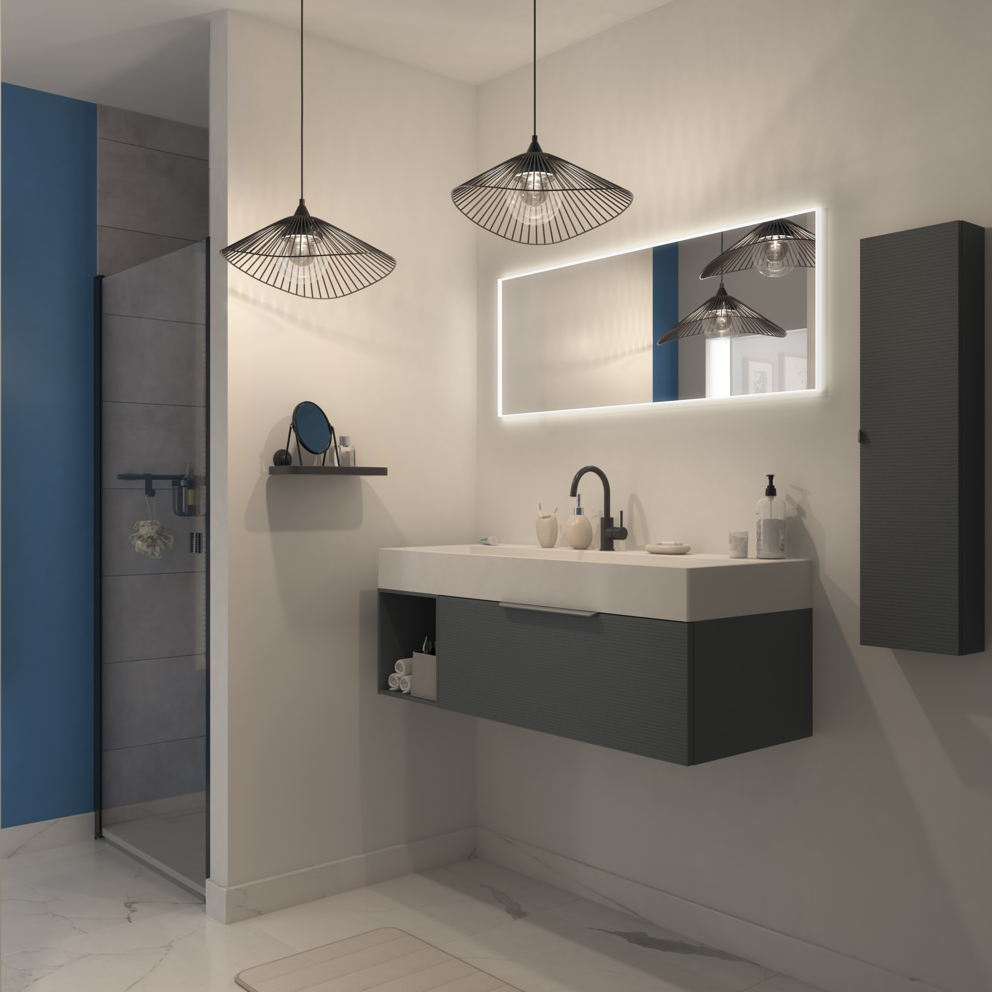 Móvel alto SENSEA NEO LINE 30X17X90 PARIS | Leroy Merlin