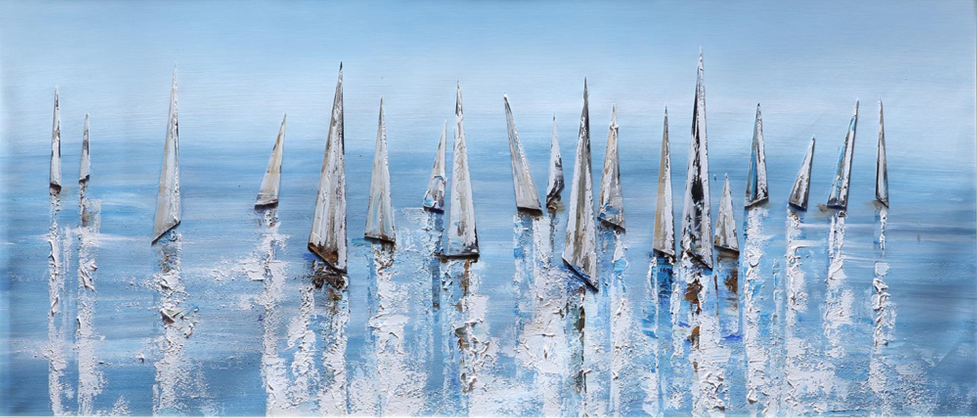 Tela pintada original 65 x 150 cm VELEIRO azul | Leroy Merlin