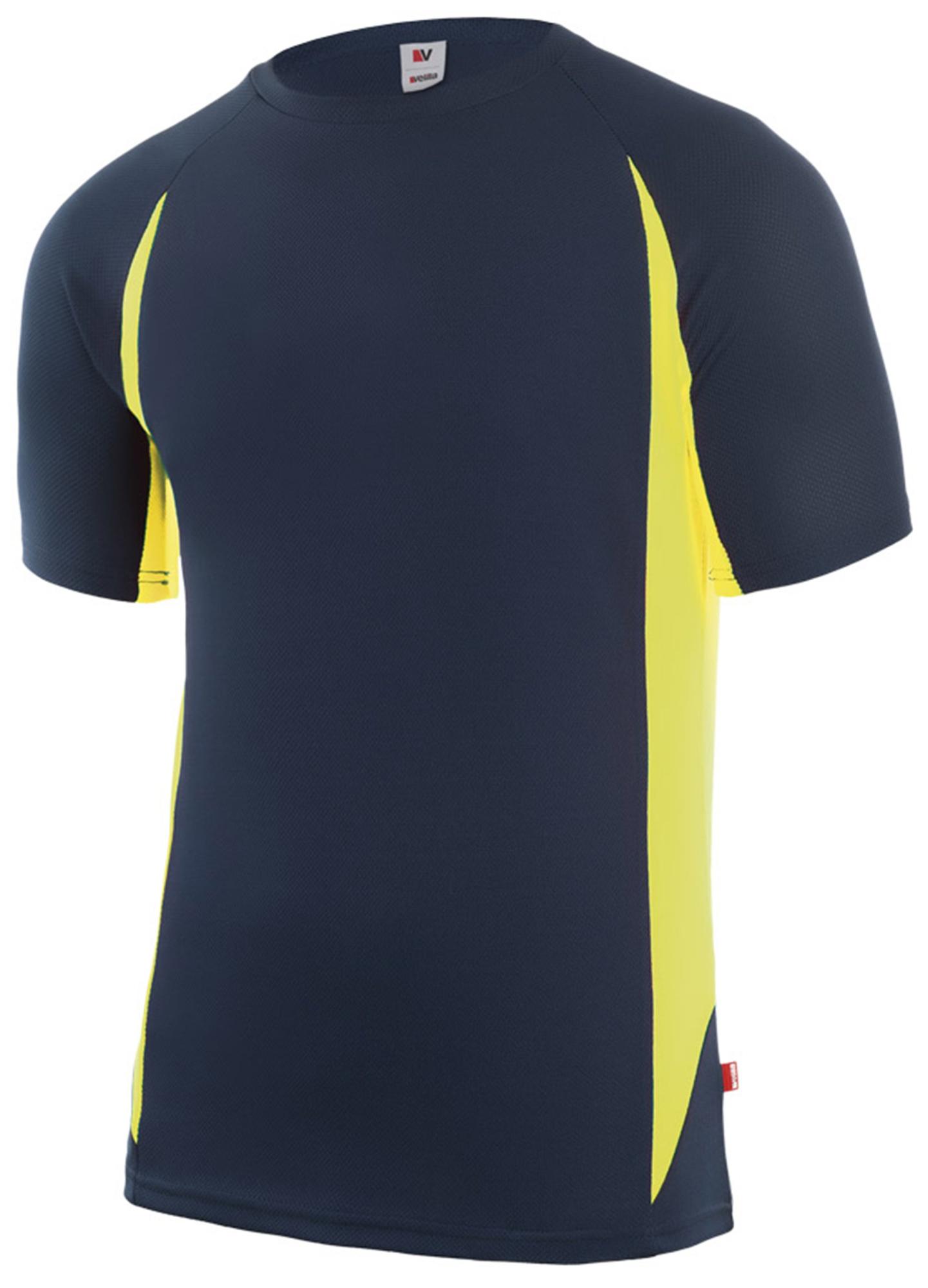 T-shirt TÉCNICA BICOL MANGA CURTA NAVY/AMARELO XL | Leroy Merlin