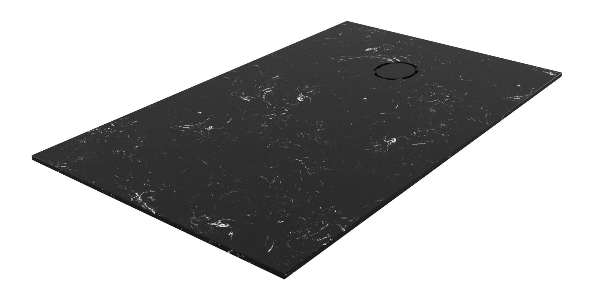 Base SAGA 100X70CM PRETO MARQUINA VÁLVULA ÚNICA | Leroy Merlin