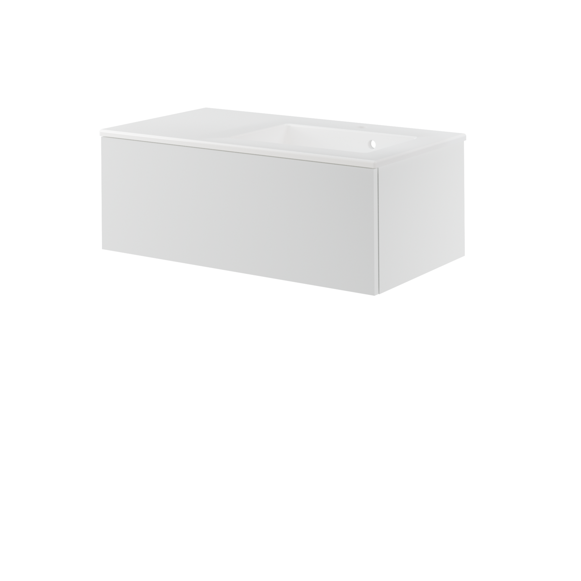 Móvel de casa de banho 90x48x32 cm branco mate Sensea Neo | Leroy Merlin