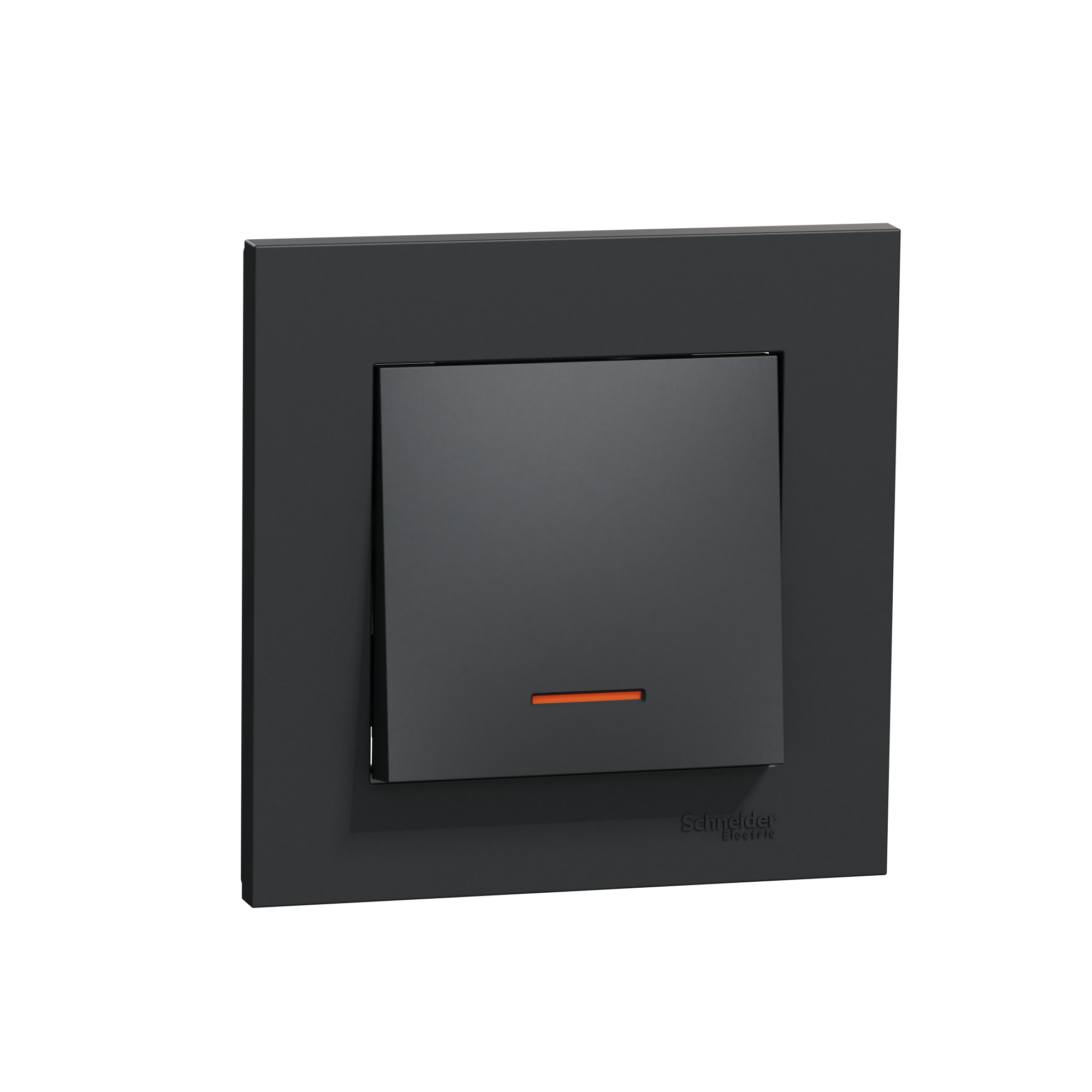 Interruptor-comutador luminoso 10A preto Schneider Muliz | Leroy Merlin