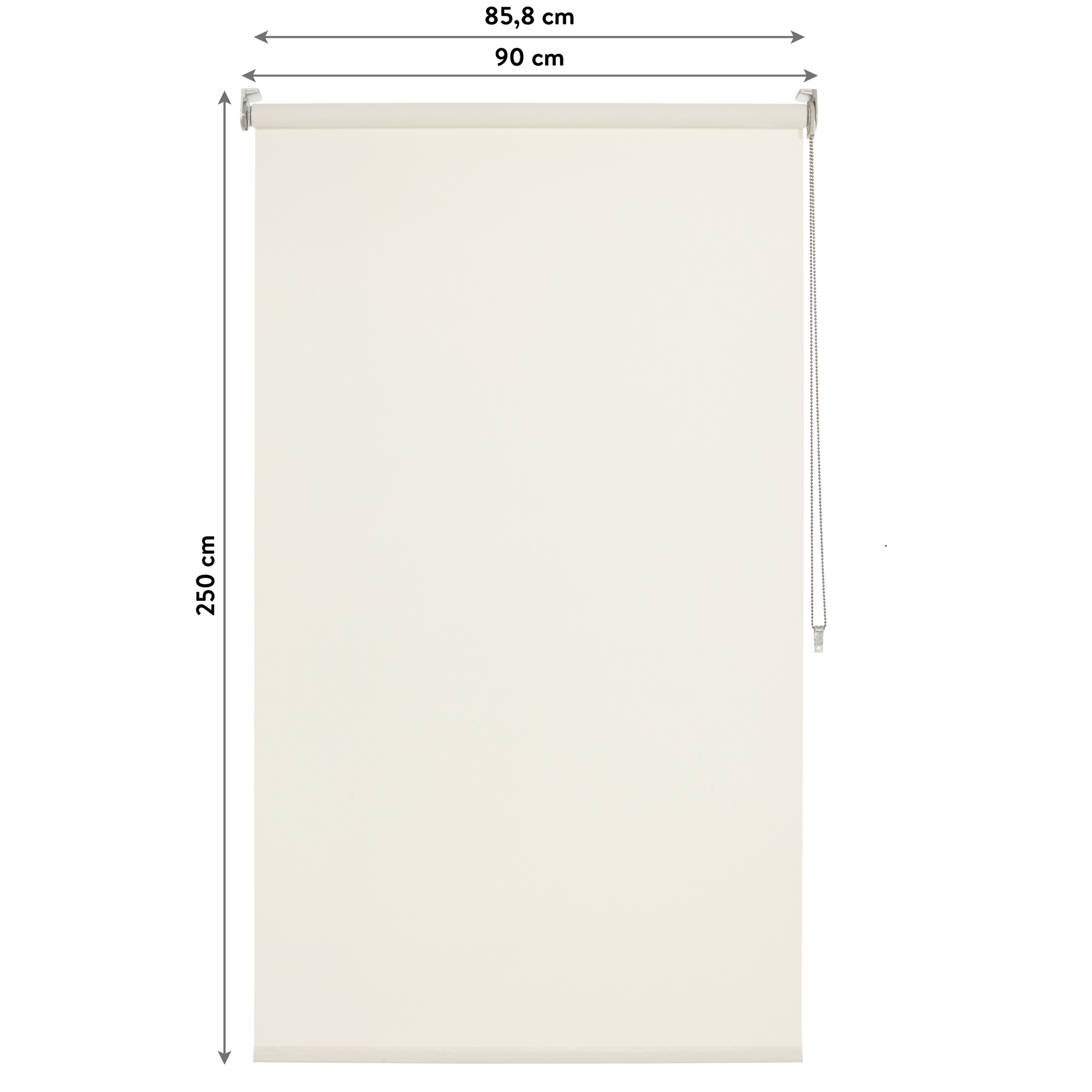 Estore de rolo screen 90 x 250 cm brasilia linho branco Inspire | Leroy ...