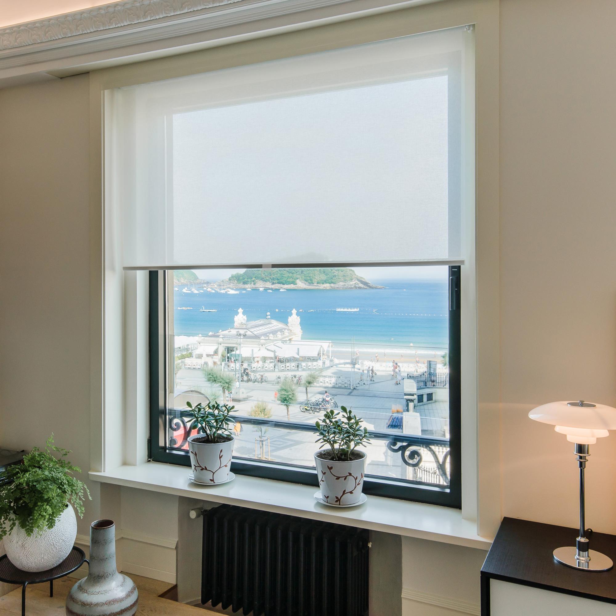 Estore de rolo liso 200x195cm branco | Leroy Merlin