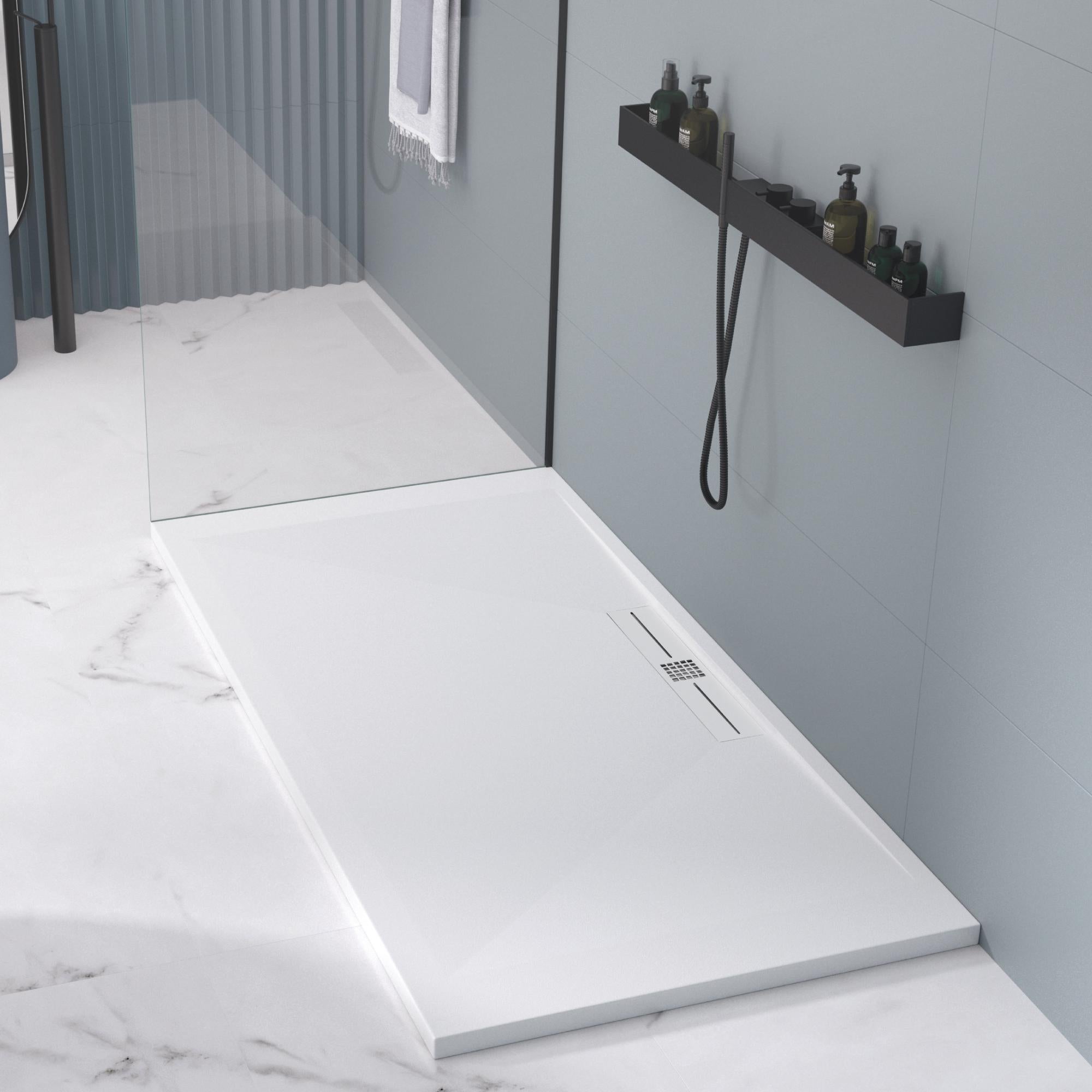 Base de duche LATERAL COM VALVULA 70X150 BRANCO | Leroy Merlin