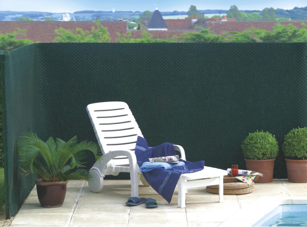 Biombo verde en malla 100% plastico blackout 1 x 3 m TANDEM | Leroy Merlin