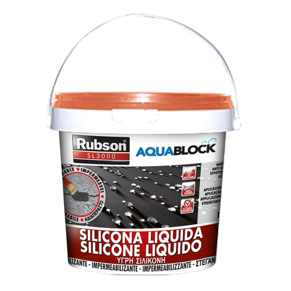 Silicone liquido Aquablock 1kg tegola RUBSON - HENKEL | Leroy Merlin