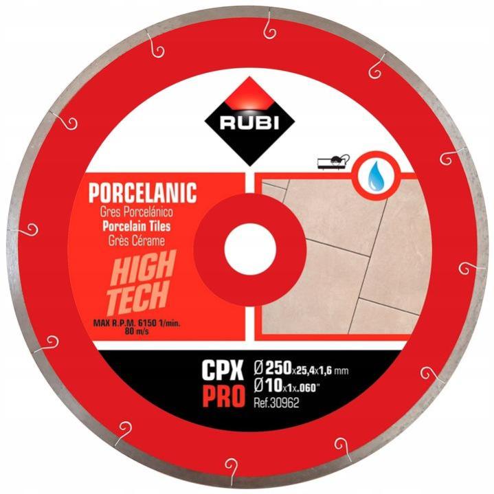 Rubi Disco da taglio diamantato 250 mm CPX 250 PRO mod. 30962 EAN ...